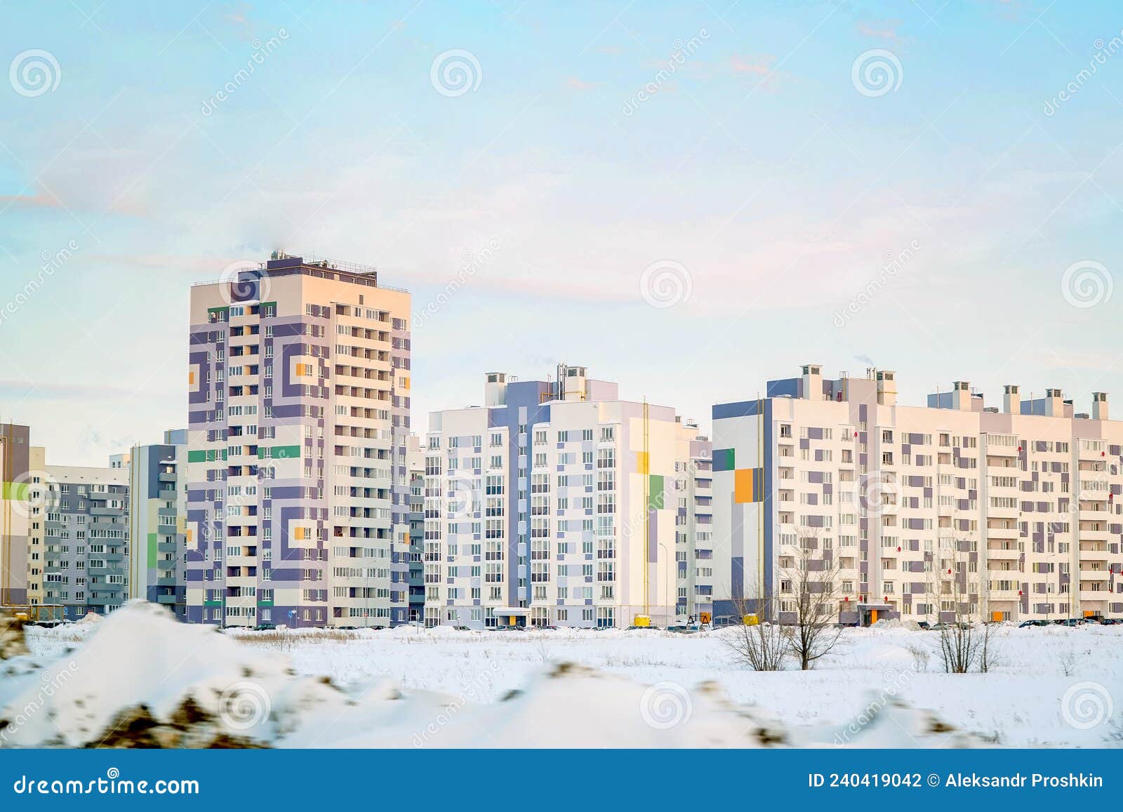 New Residential Complex with Buildings Stock Photo - Image of urban ...