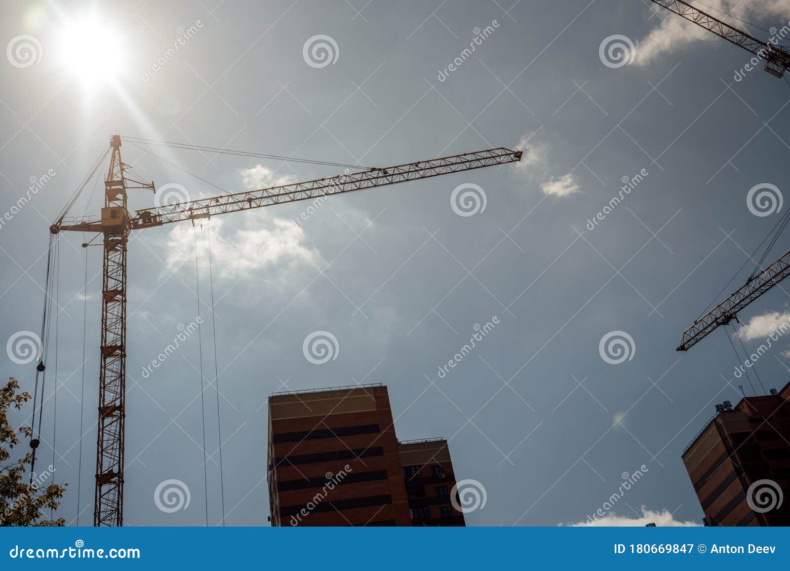 New Residential Complex Under Construction Area with a Developing ...