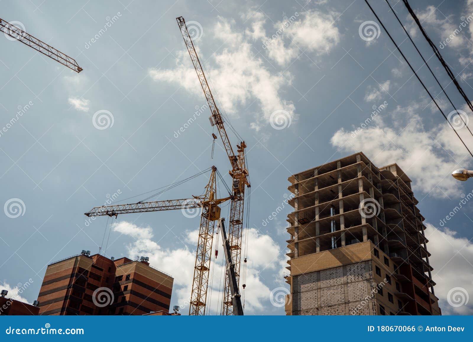 New Residential Complex Under Construction Area with a Developing ...
