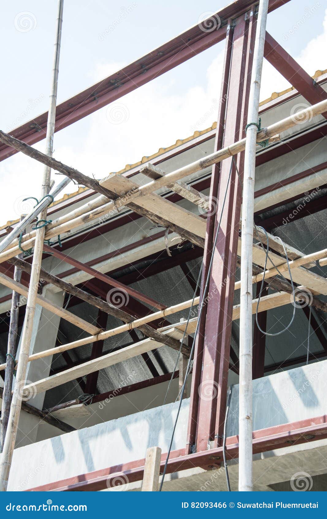 New Residential Home Under Construction Stock Photo - Image of exterior ...