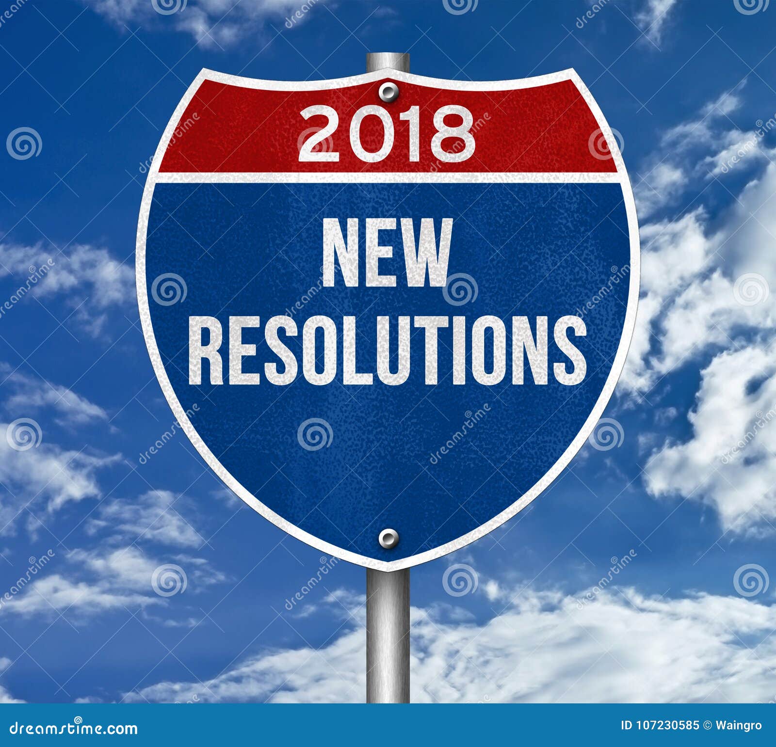 2018 - new resolutions stock image. Image of year, resolutions - 107230585