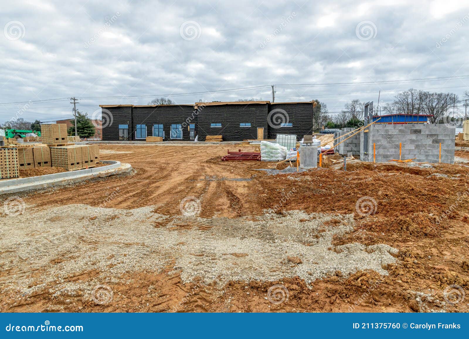 New Restaurant Construction Site Stock Photo - Image of industry ...