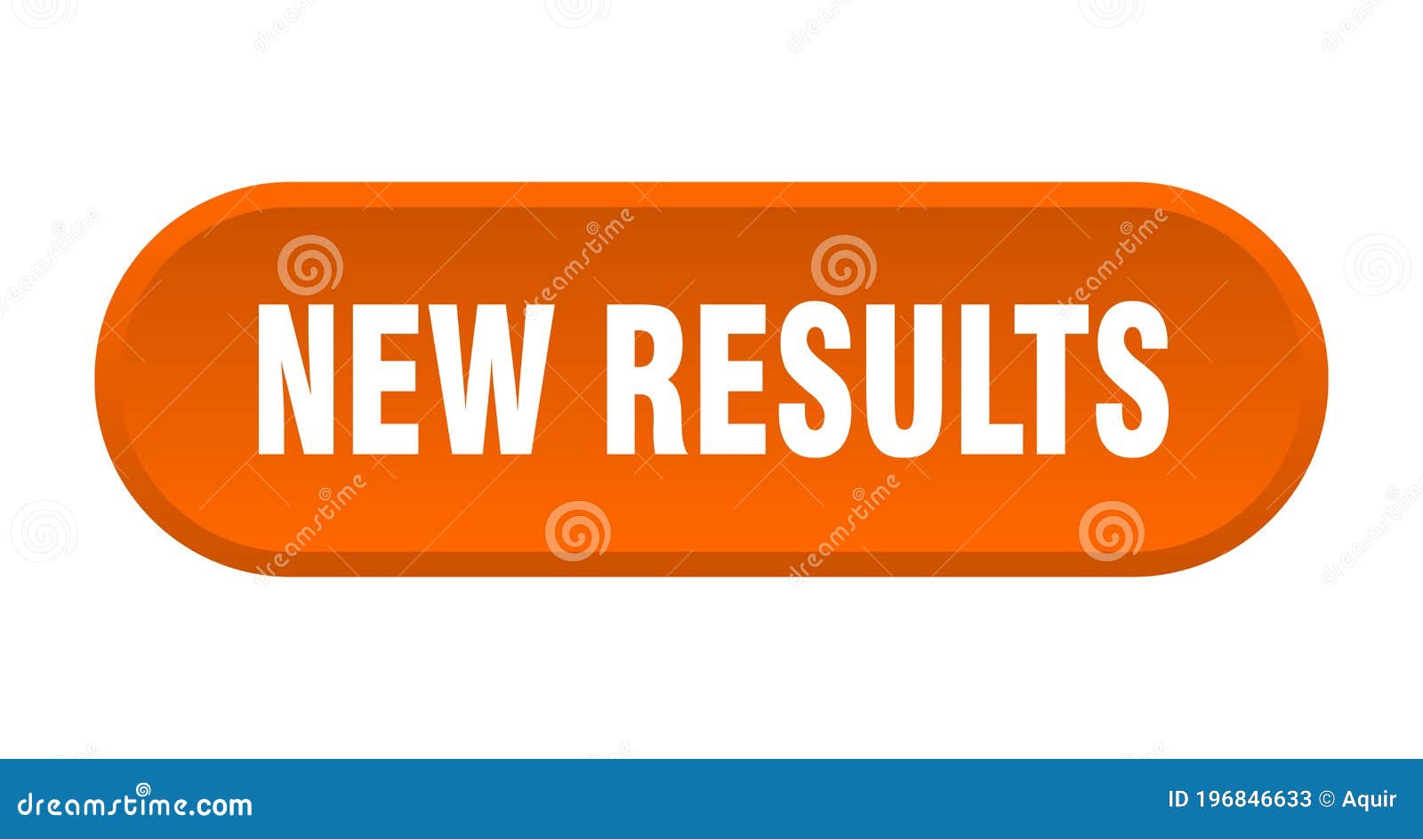 New Results Button. Rounded Sign on White Background Stock Vector ...