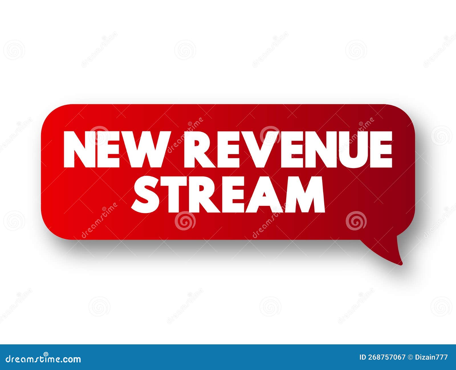 New Revenue Stream Text Message Bubble, Concept Background Royalty-Free ...