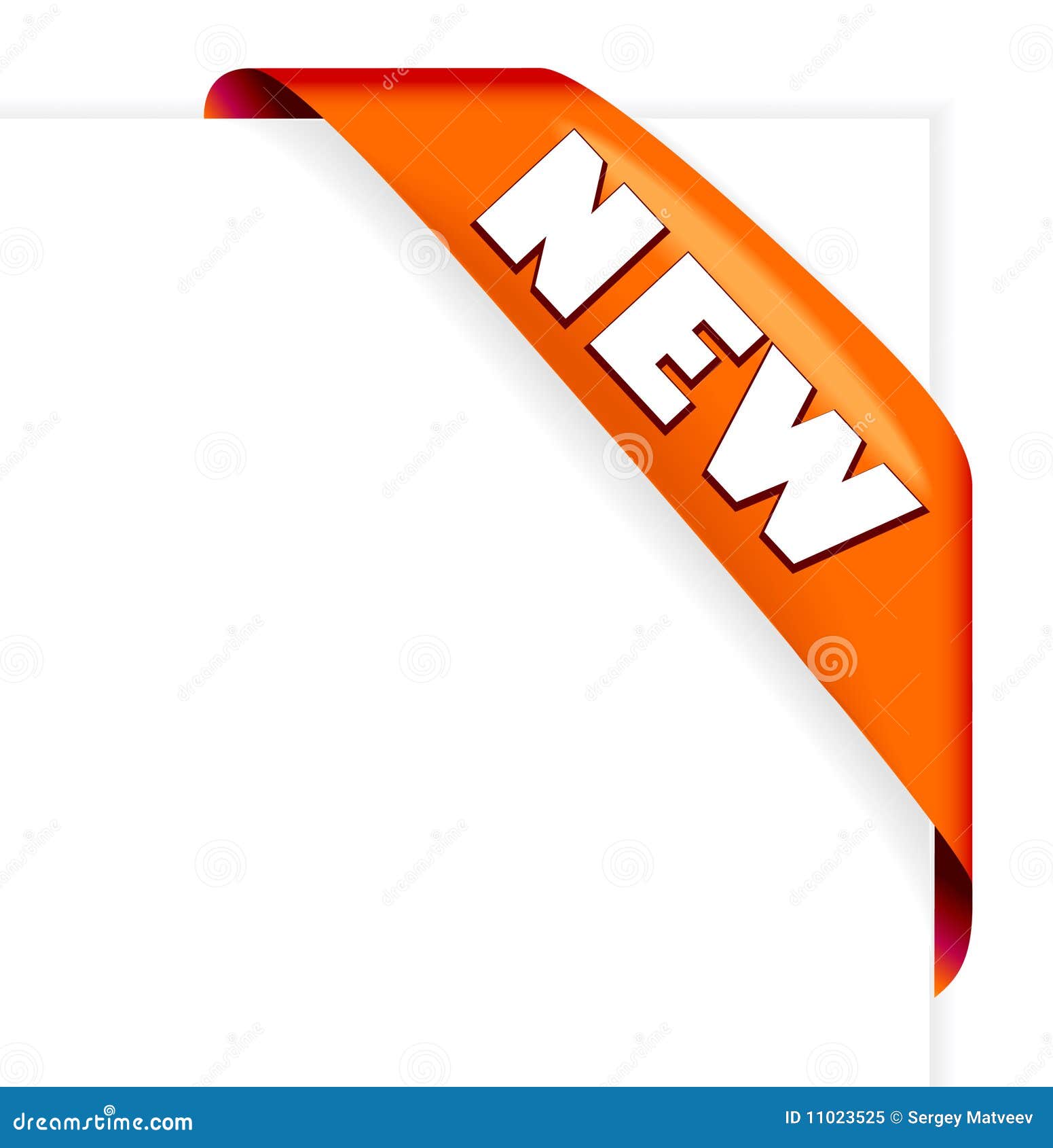 New ribbon red stock vector. Illustration of label, product - 11023525