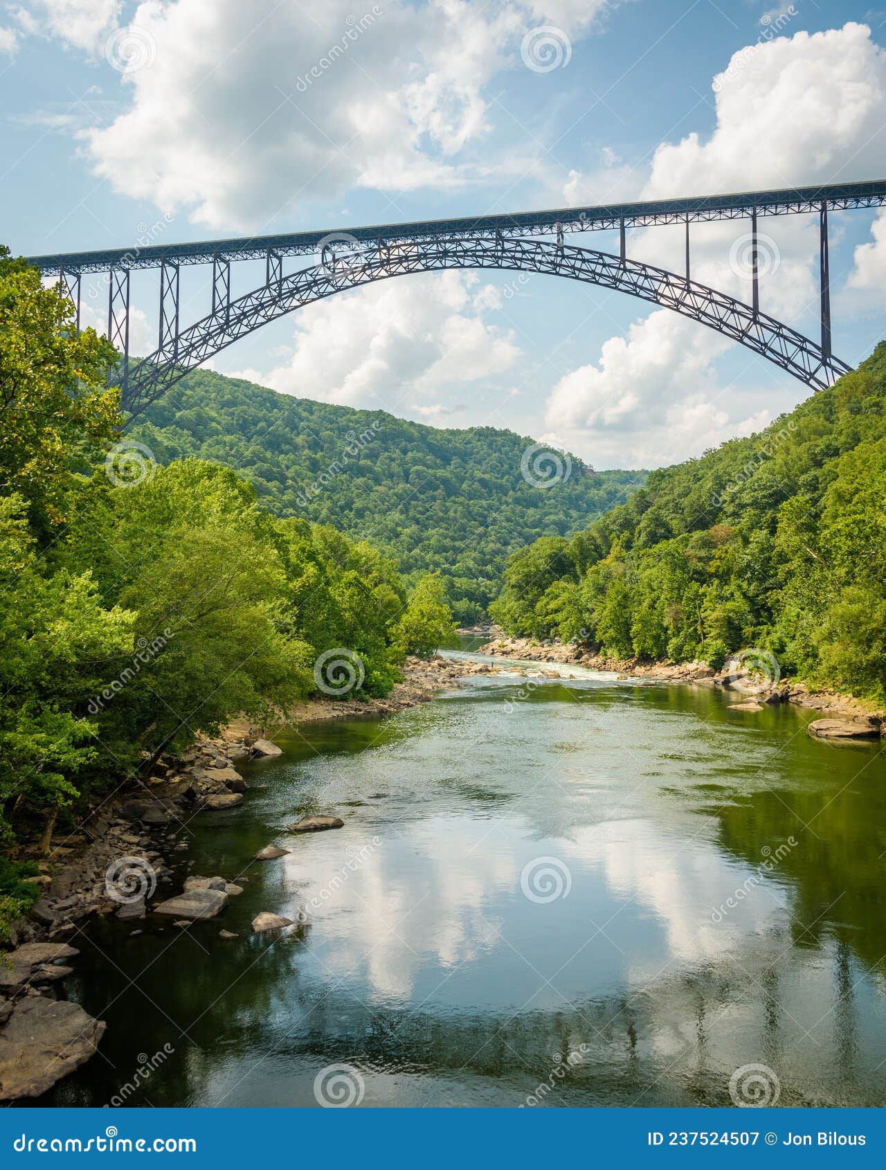 The New River Gorge Bridge, in West Virginia Stock Image - Image of ...