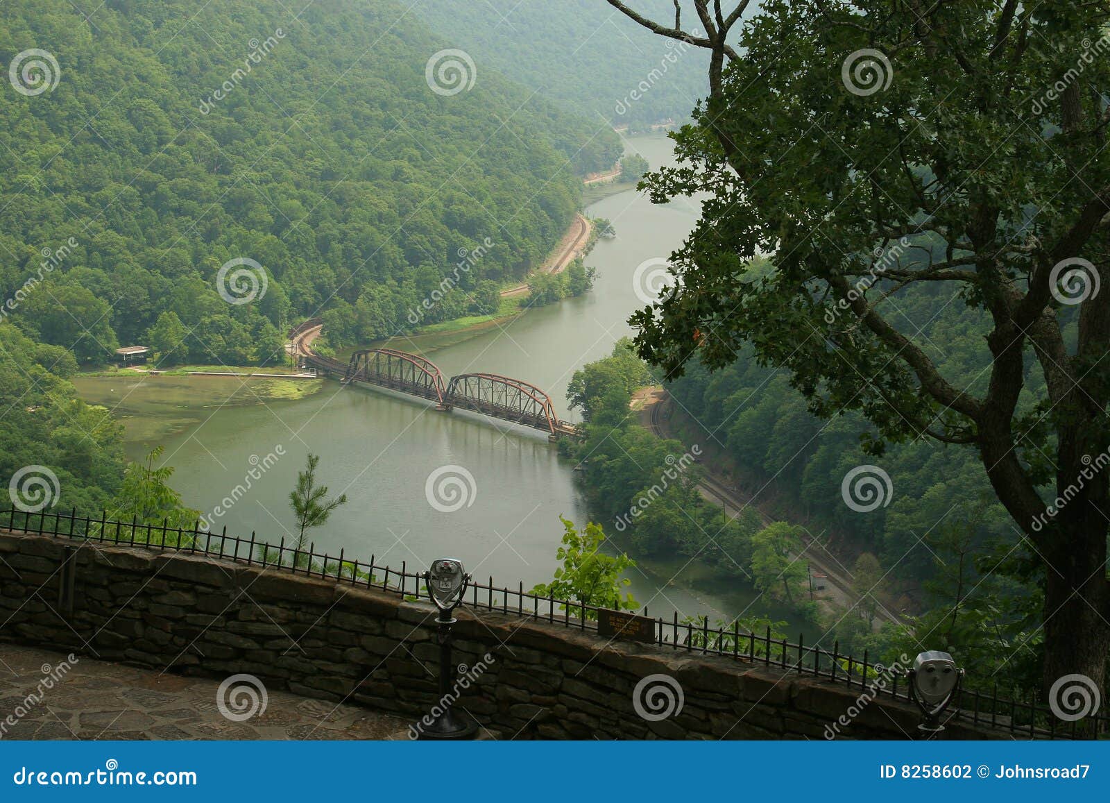 New River Overlook stock photo. Image of river, overlook - 8258602
