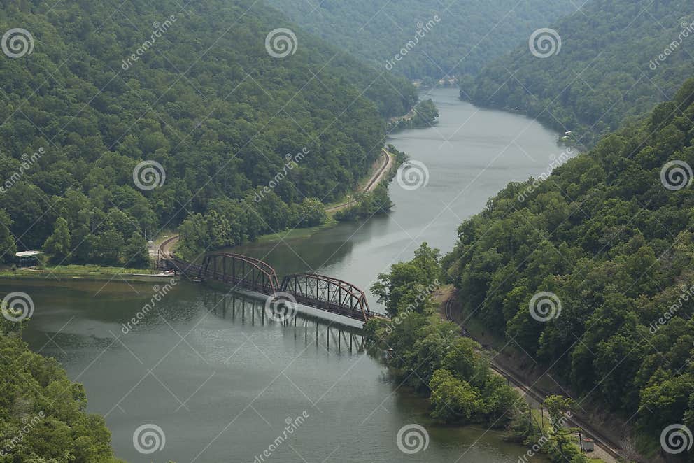 New River Scenic stock image. Image of overlook, travel - 42635407