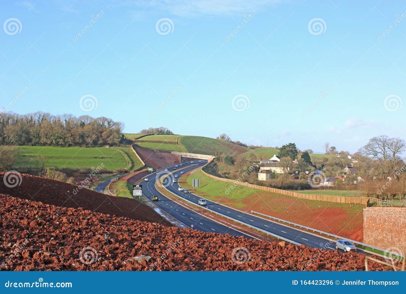 New Road Bypass after Completion Stock Photo - Image of fields, empty ...