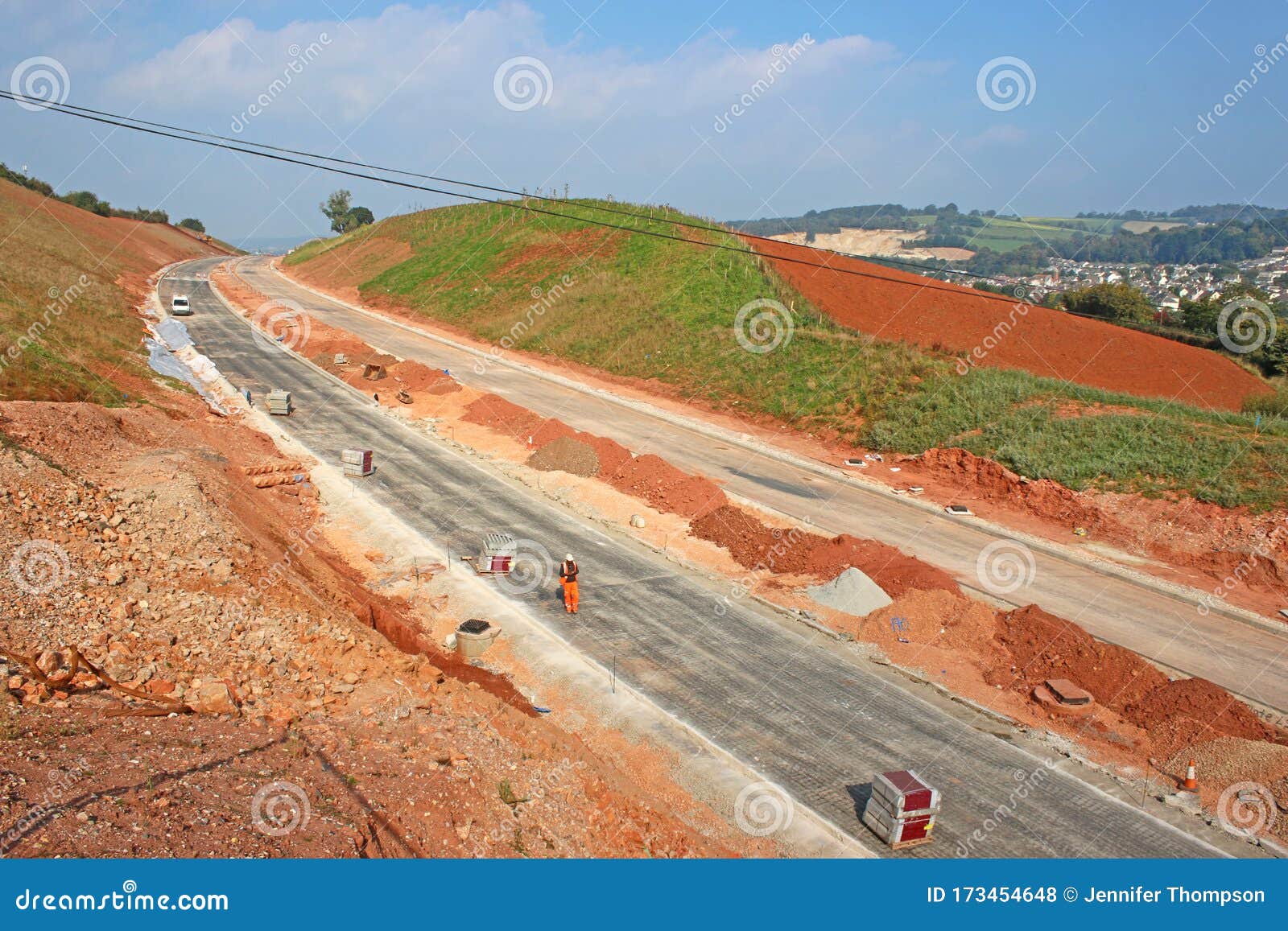 New Road Bypass Under Construction Stock Photo - Image of bridge ...