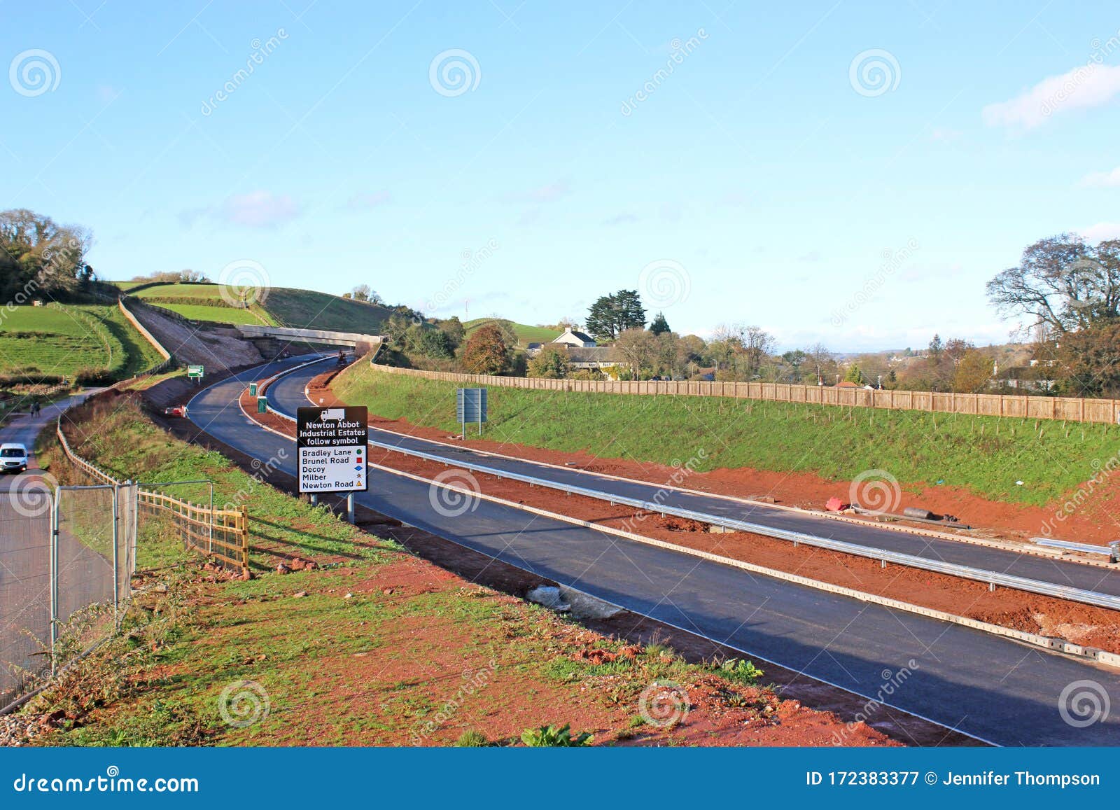 New Road Bypass Under Construction Stock Image - Image of nature ...
