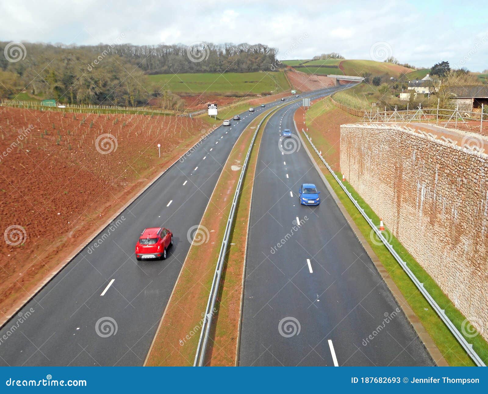 New road bypass in use stock image. Image of journey - 187682693