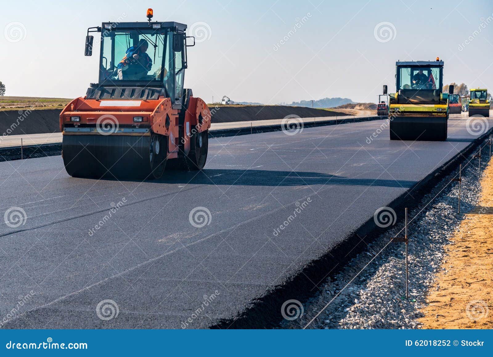New road construction stock photo. Image of bitumen, blacktopping ...