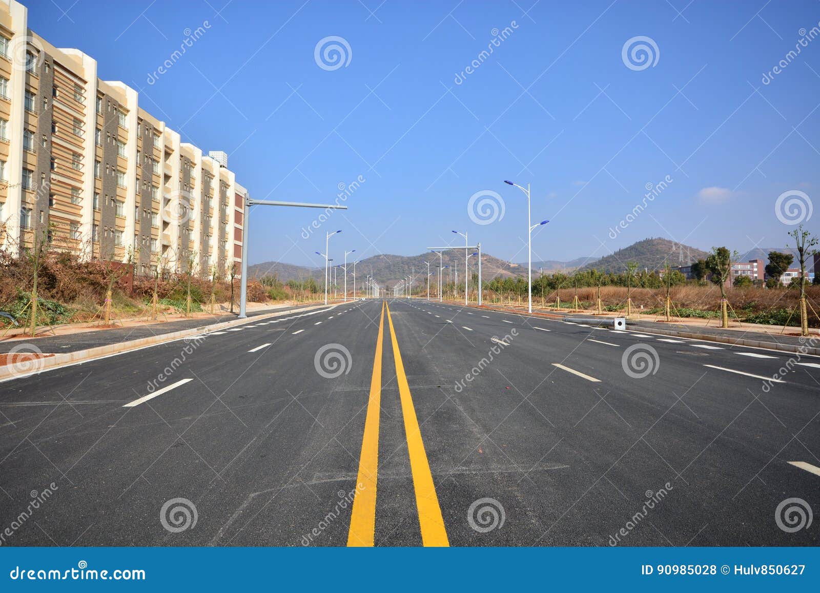 New Road and Infrastructure Use Stock Photo - Image of asphalt, civil ...