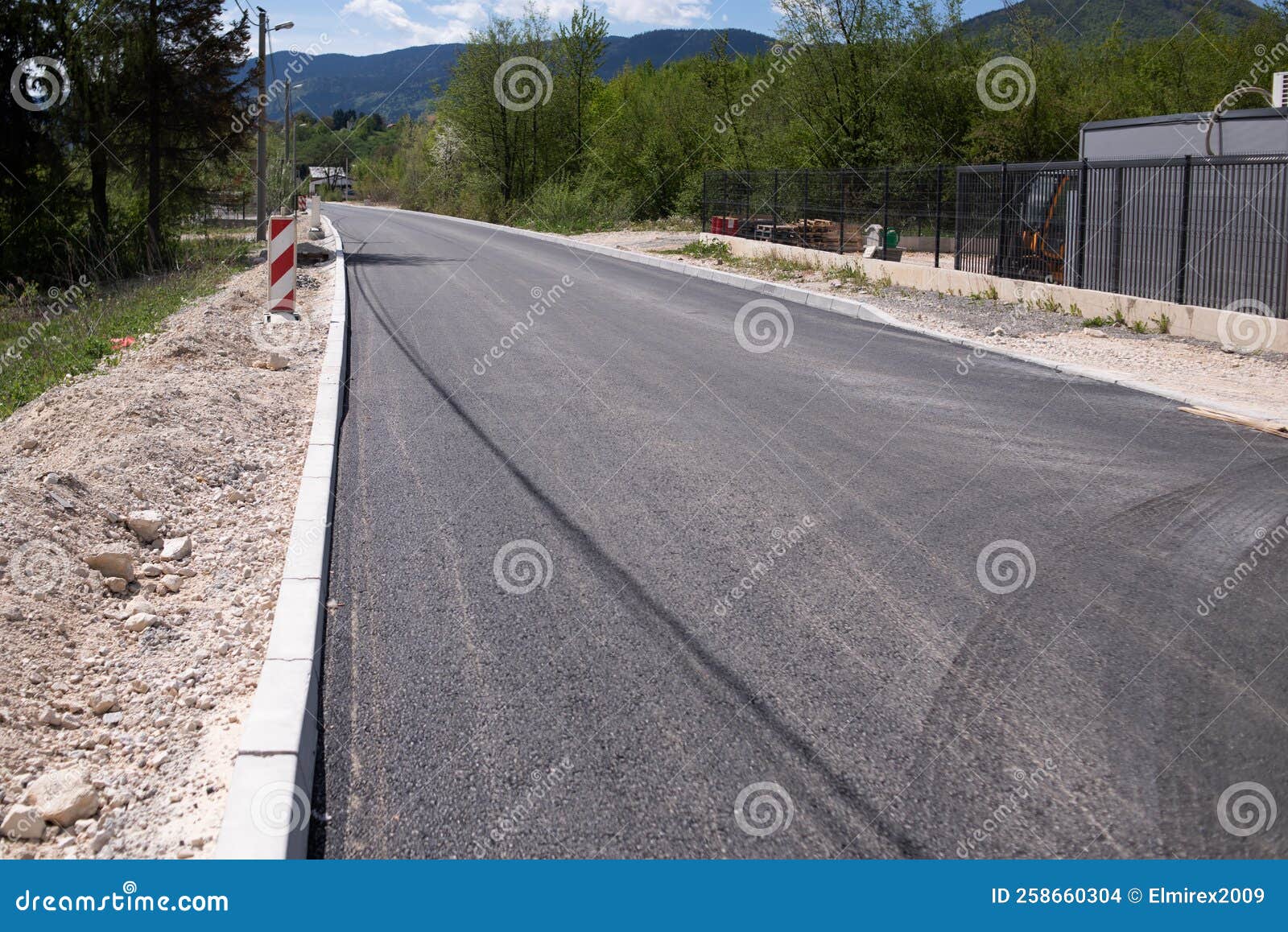 New Road, Surface a New Asphalt Road Way Stock Photo - Image of ...