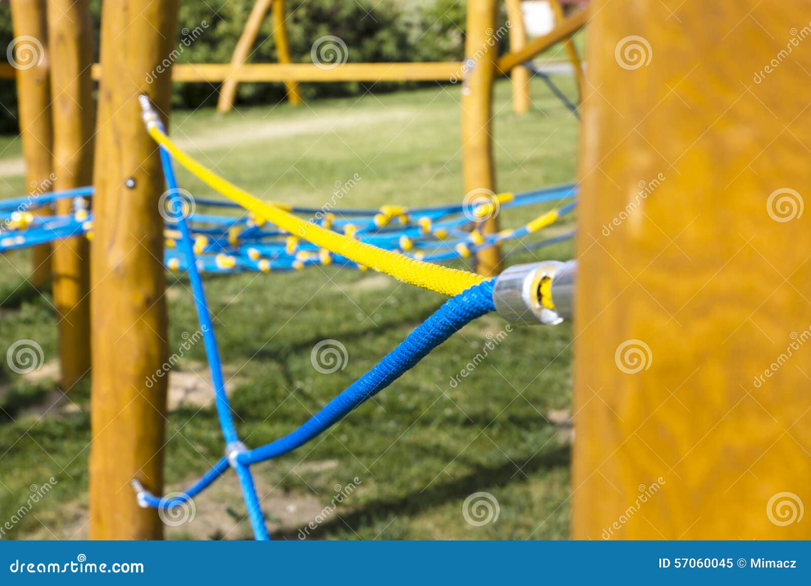 New Rope climbing frame stock image. Image of frame, park - 57060045