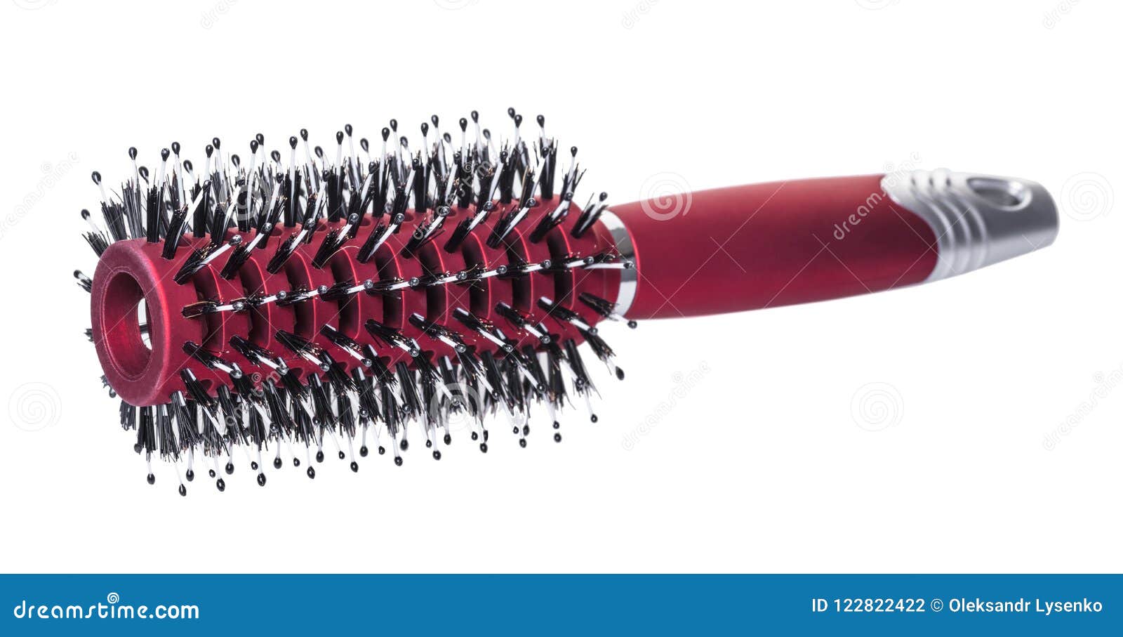 New round comb stock photo. Image of hair, fashion, bristle - 122822422