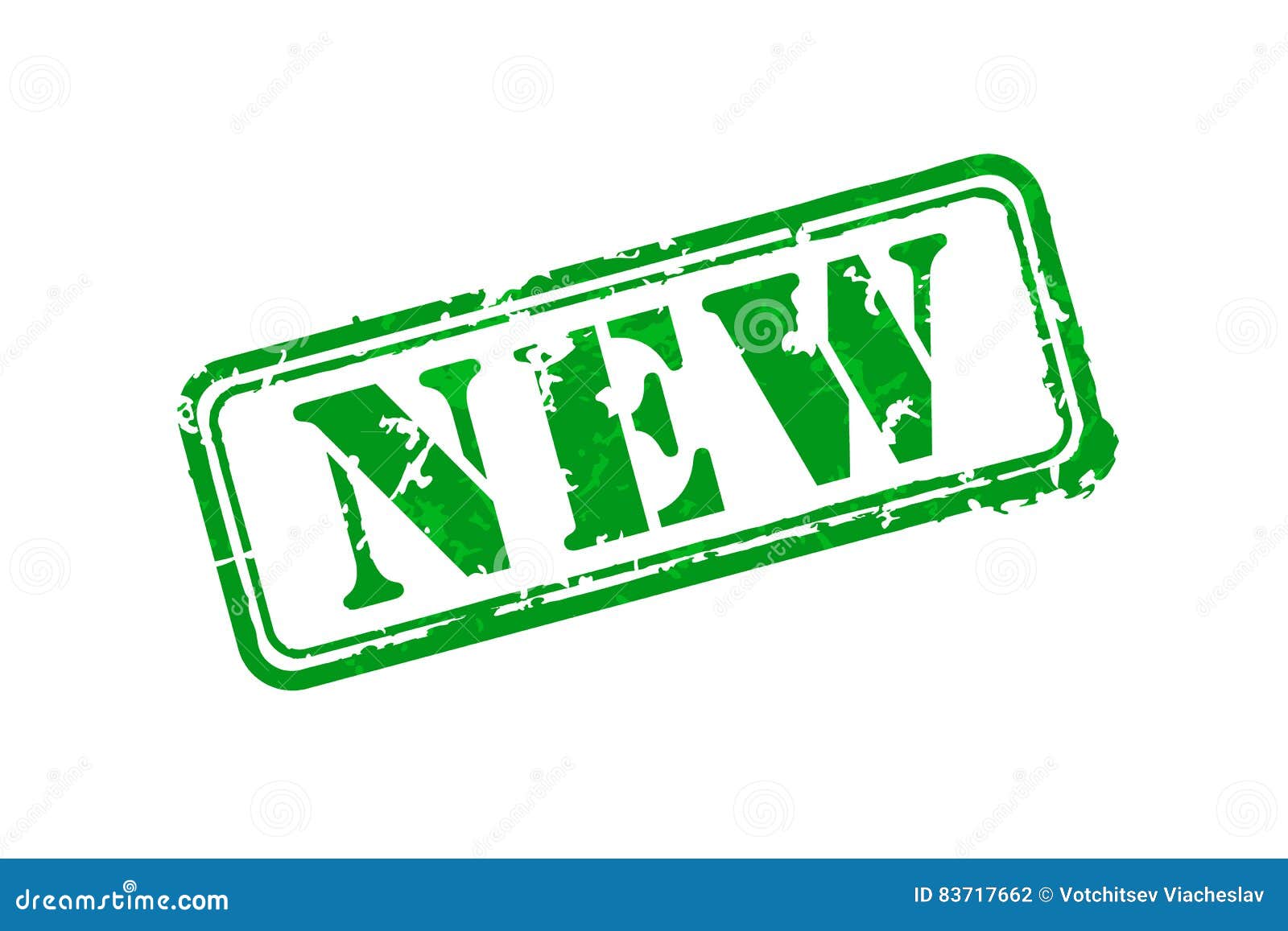 New rubber stamp stock vector. Illustration of blot, green - 83717662