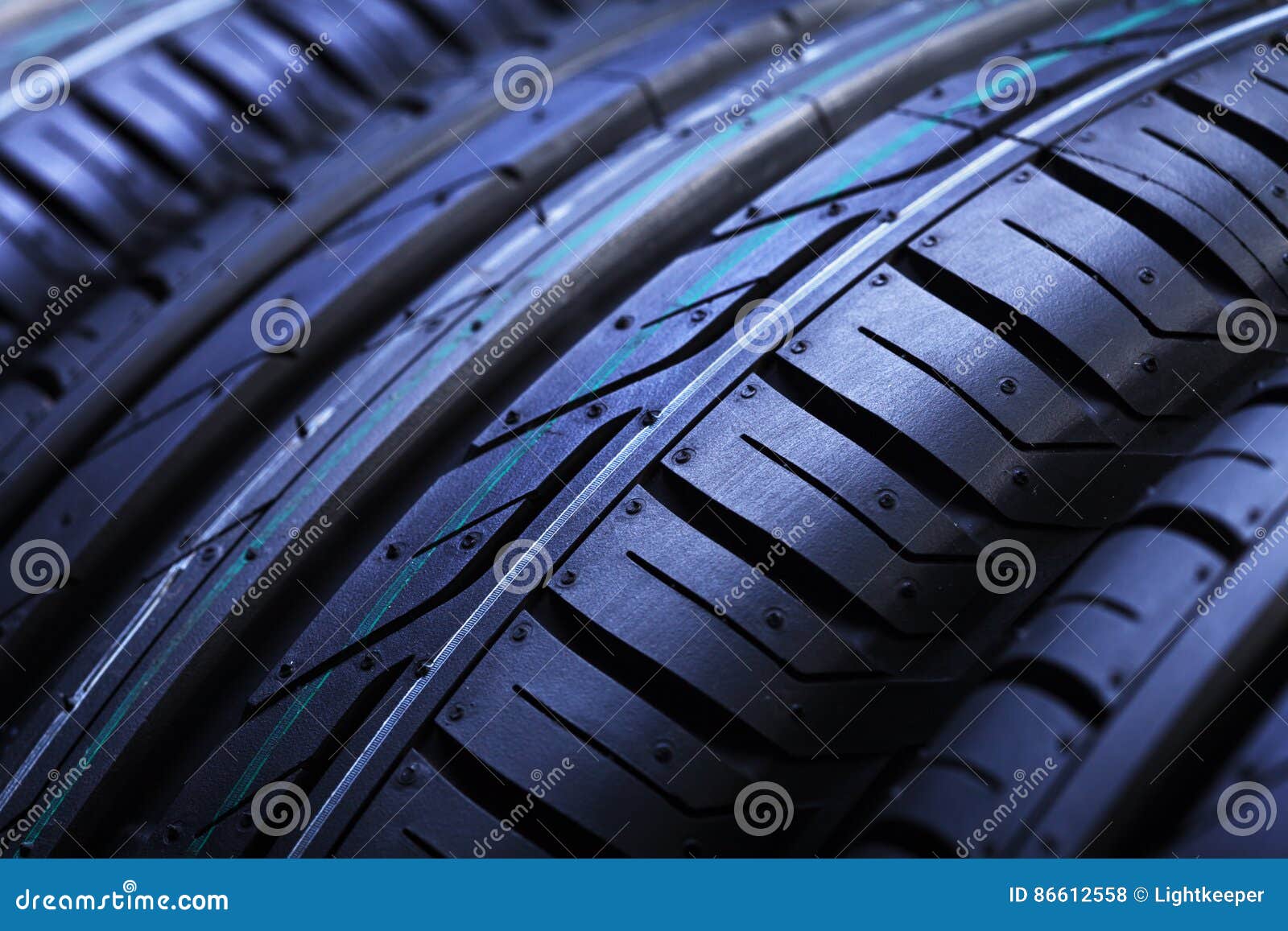 New Rubber Tyres Texture - Closeup Stock Photo - Image of ...