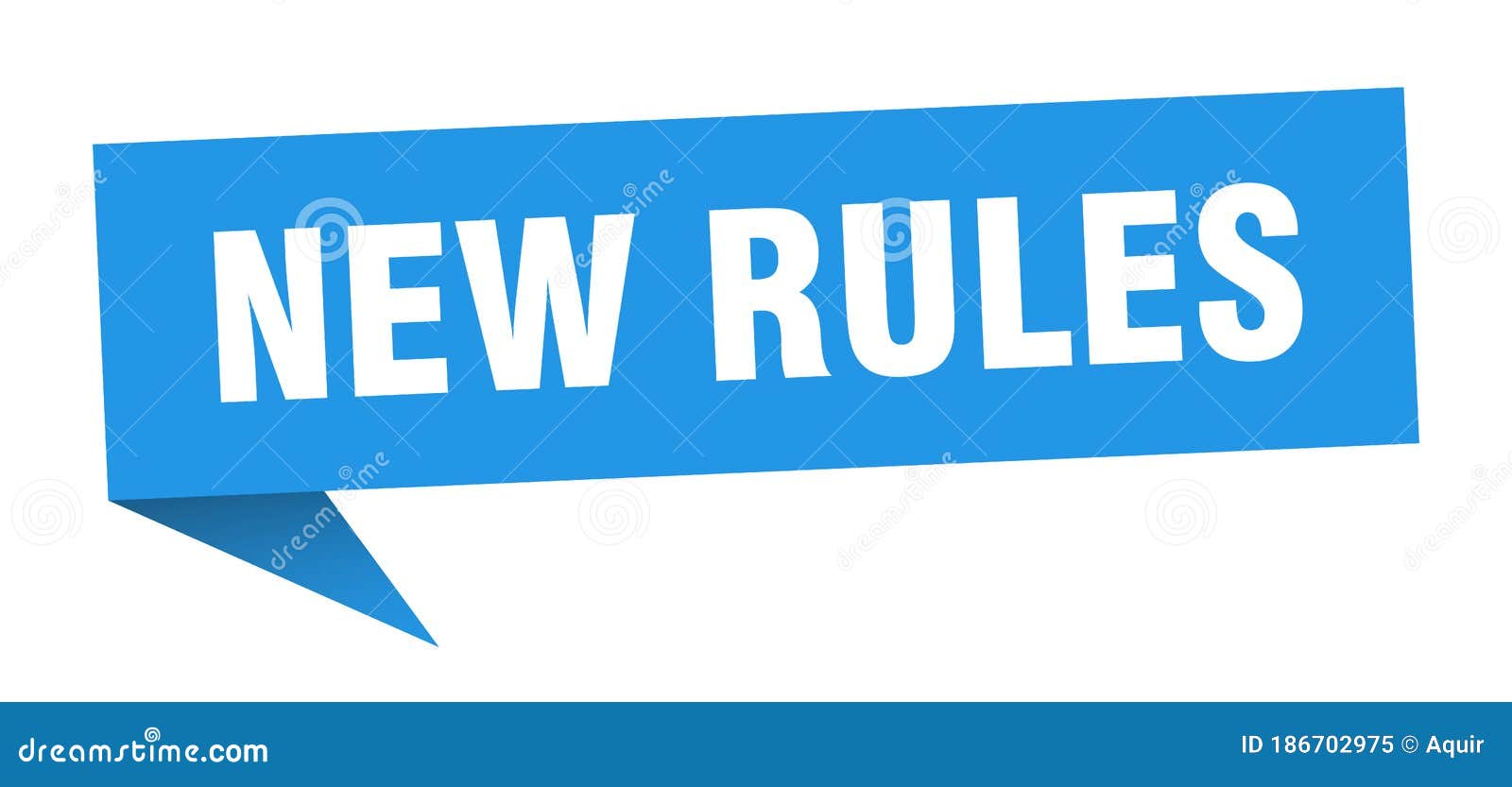 New Rules Banner. New Rules Speech Bubble Stock Vector - Illustration ...