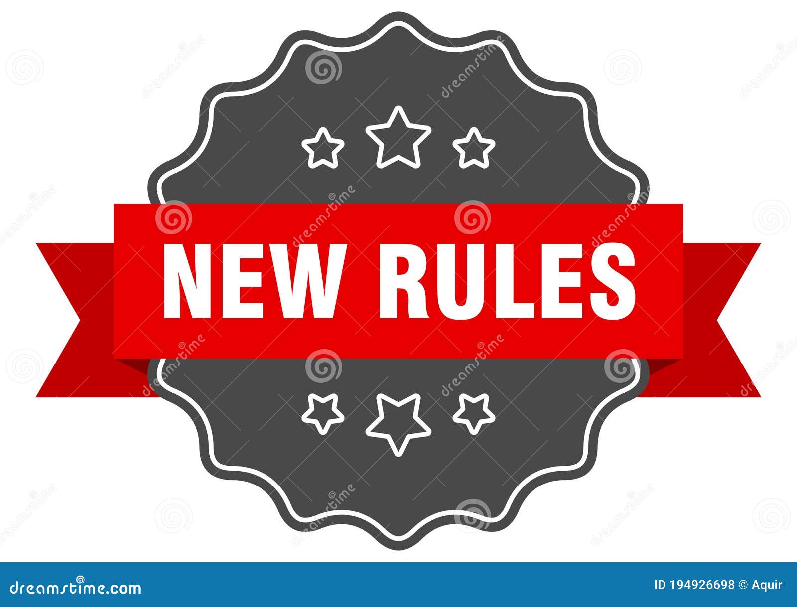 New Rules Label. New Rules Isolated Seal. Sticker. Sign Stock Vector ...