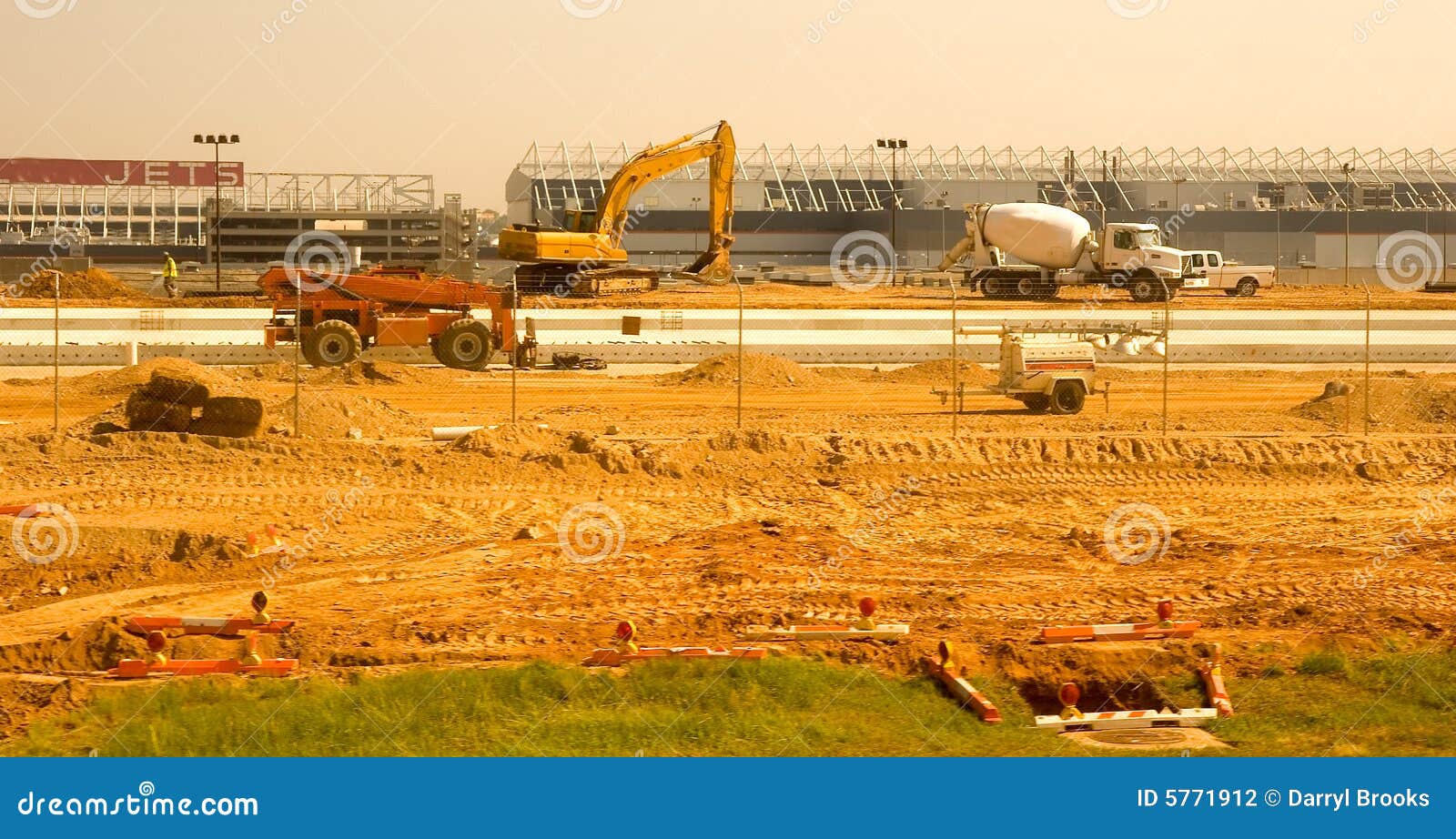 New Runway Construction stock photo. Image of move, develop - 5771912