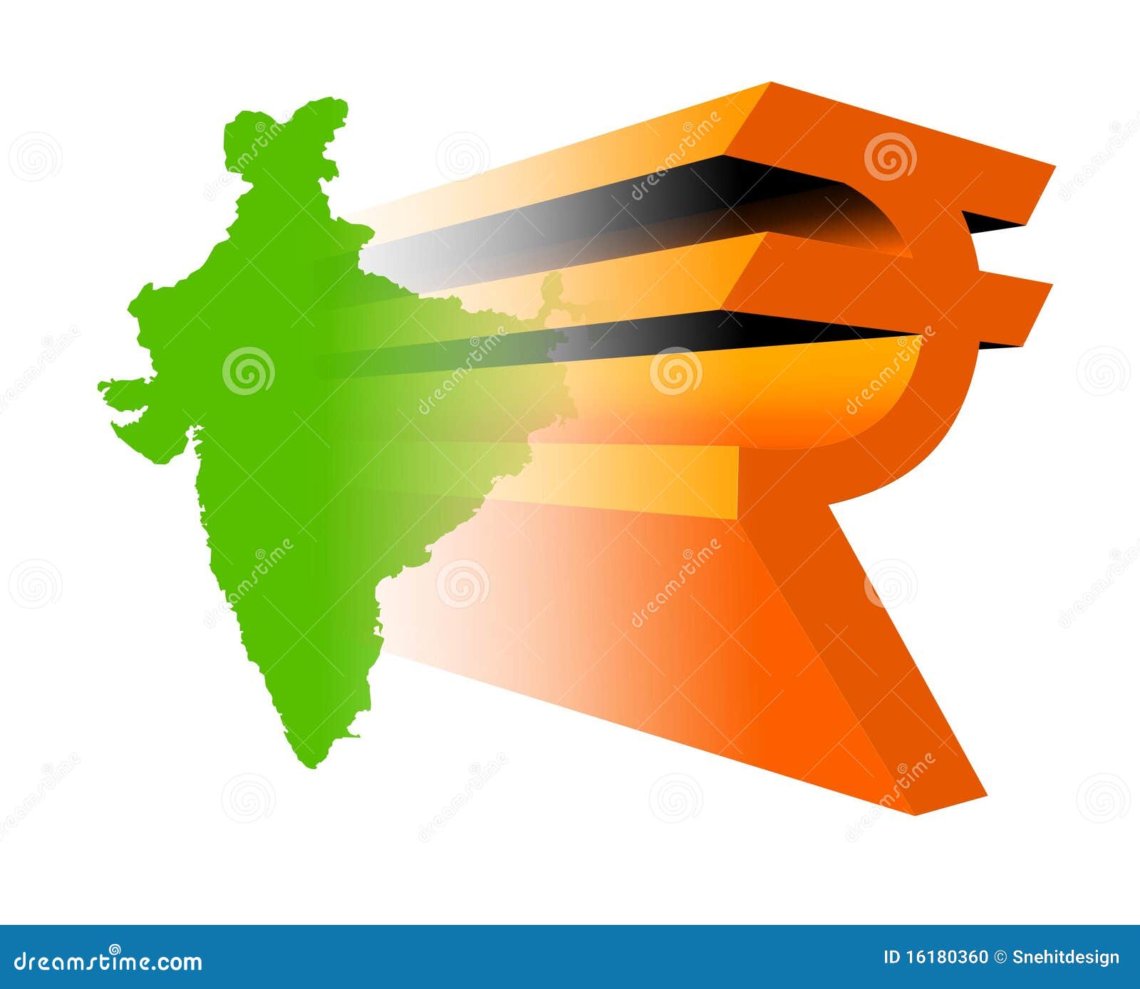 New rupee symbol stock illustration. Illustration of rupee - 16180360