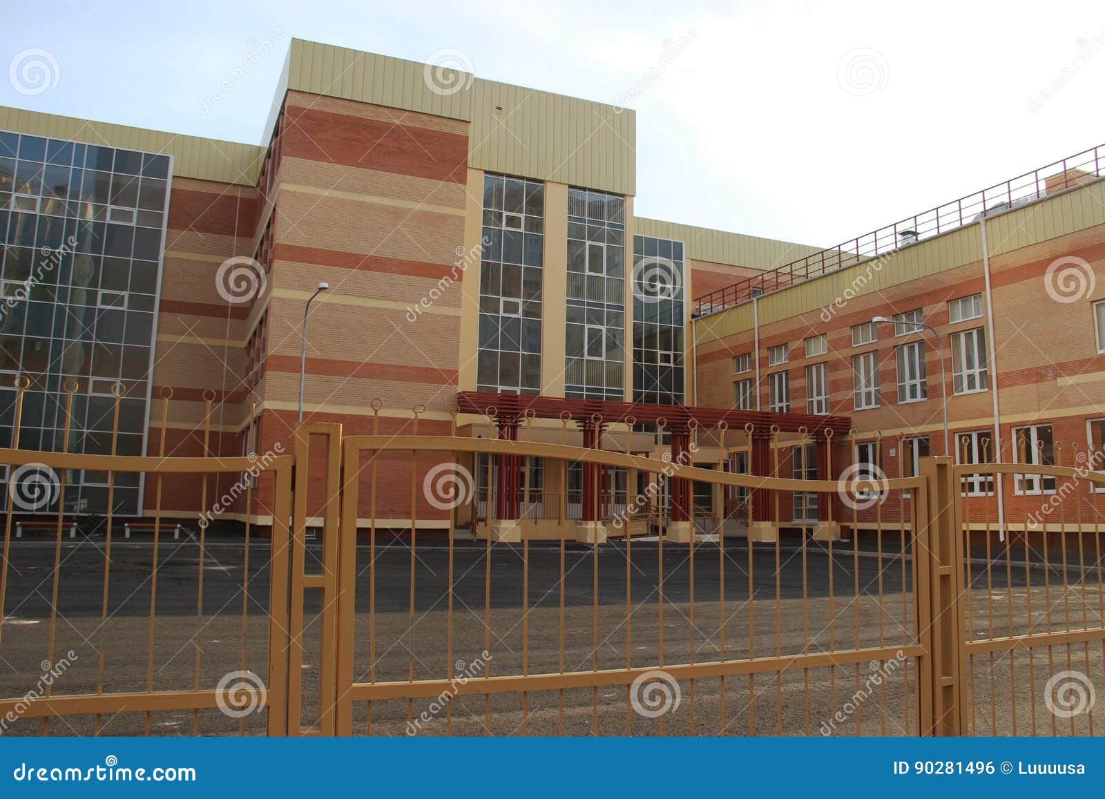 Modern High School Building Plan