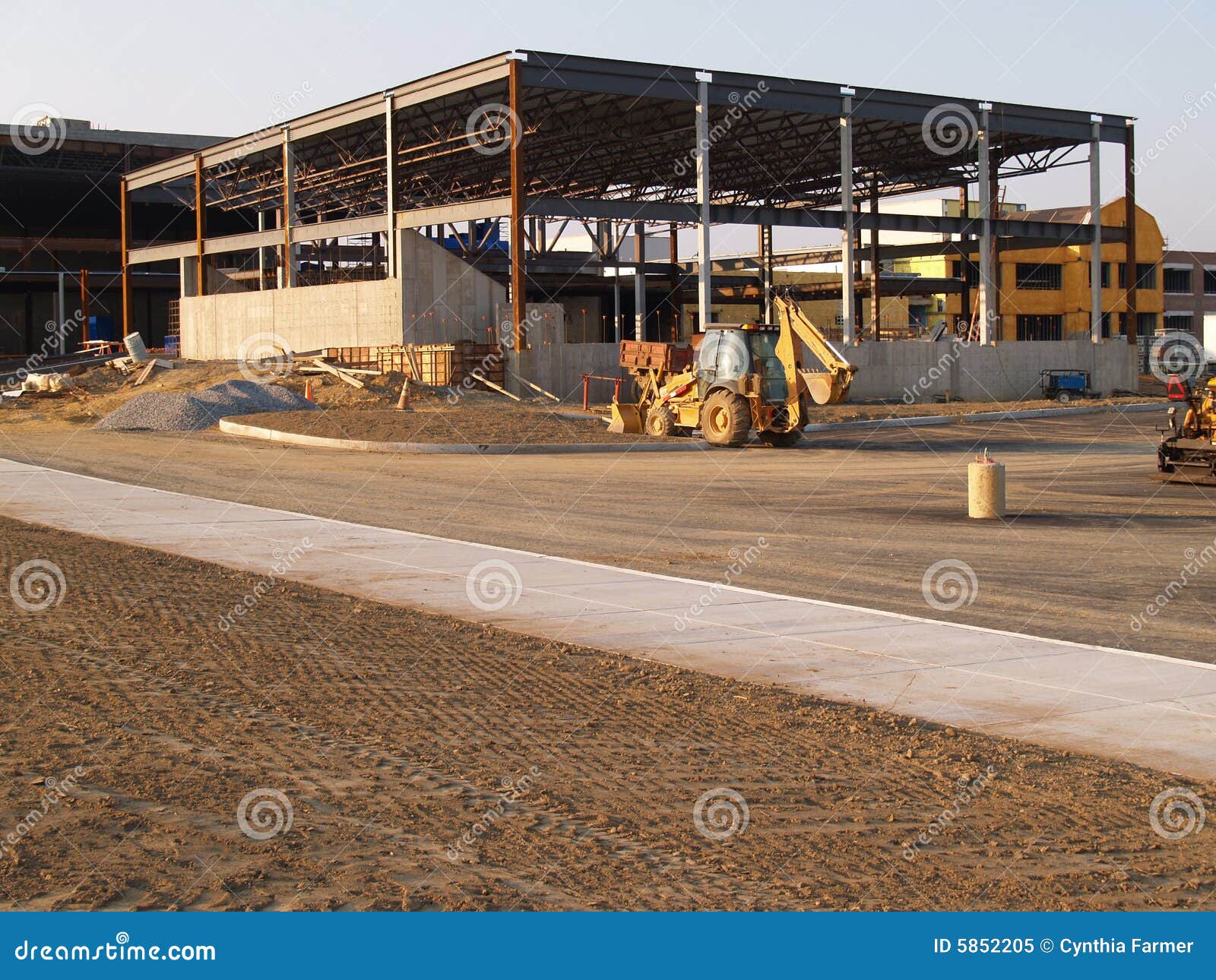 Construction Of A School Building In The Kaluga Region Of Russia. Stock ...