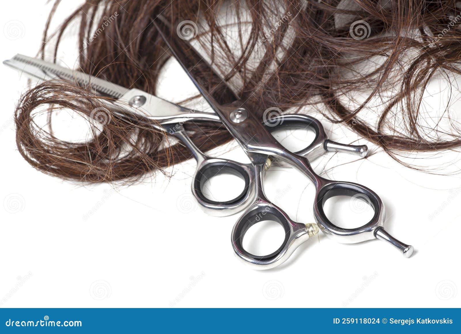 New Scissors on White in the Hair Salon Stock Photo - Image of tool ...