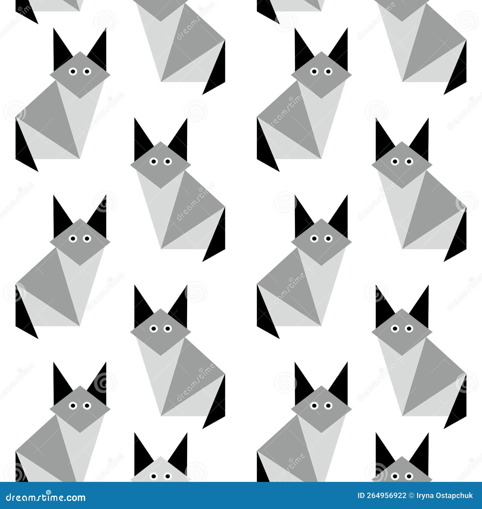 Origami Pattern stock vector. Illustration of deskdrop - 264956922
