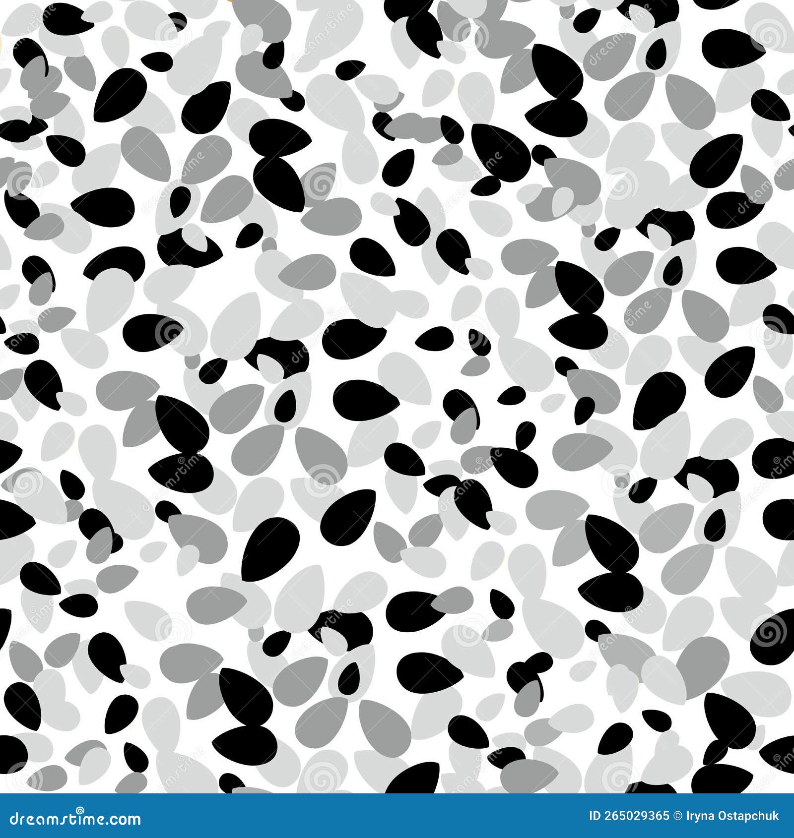 Seed Pattern stock vector. Illustration of monochrome - 265029365