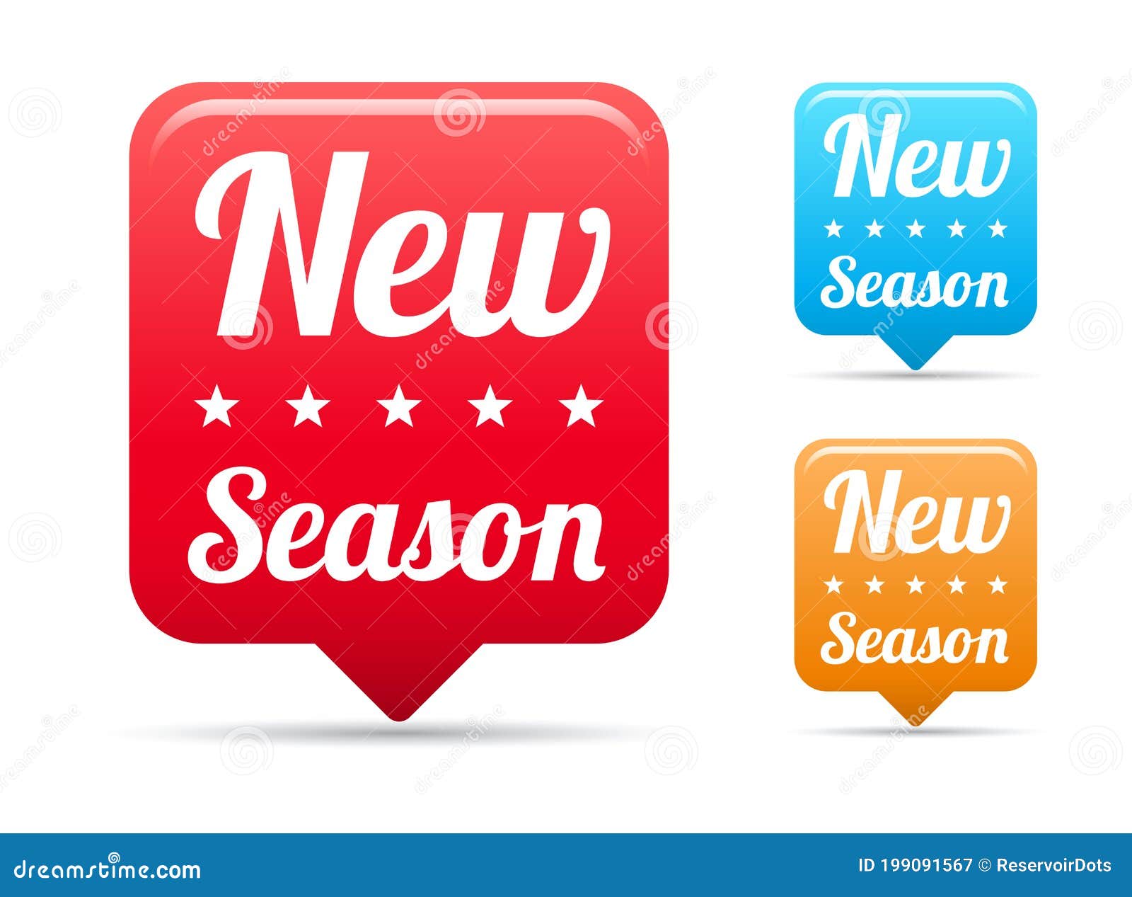 New Season Tags stock vector. Illustration of label - 199091567