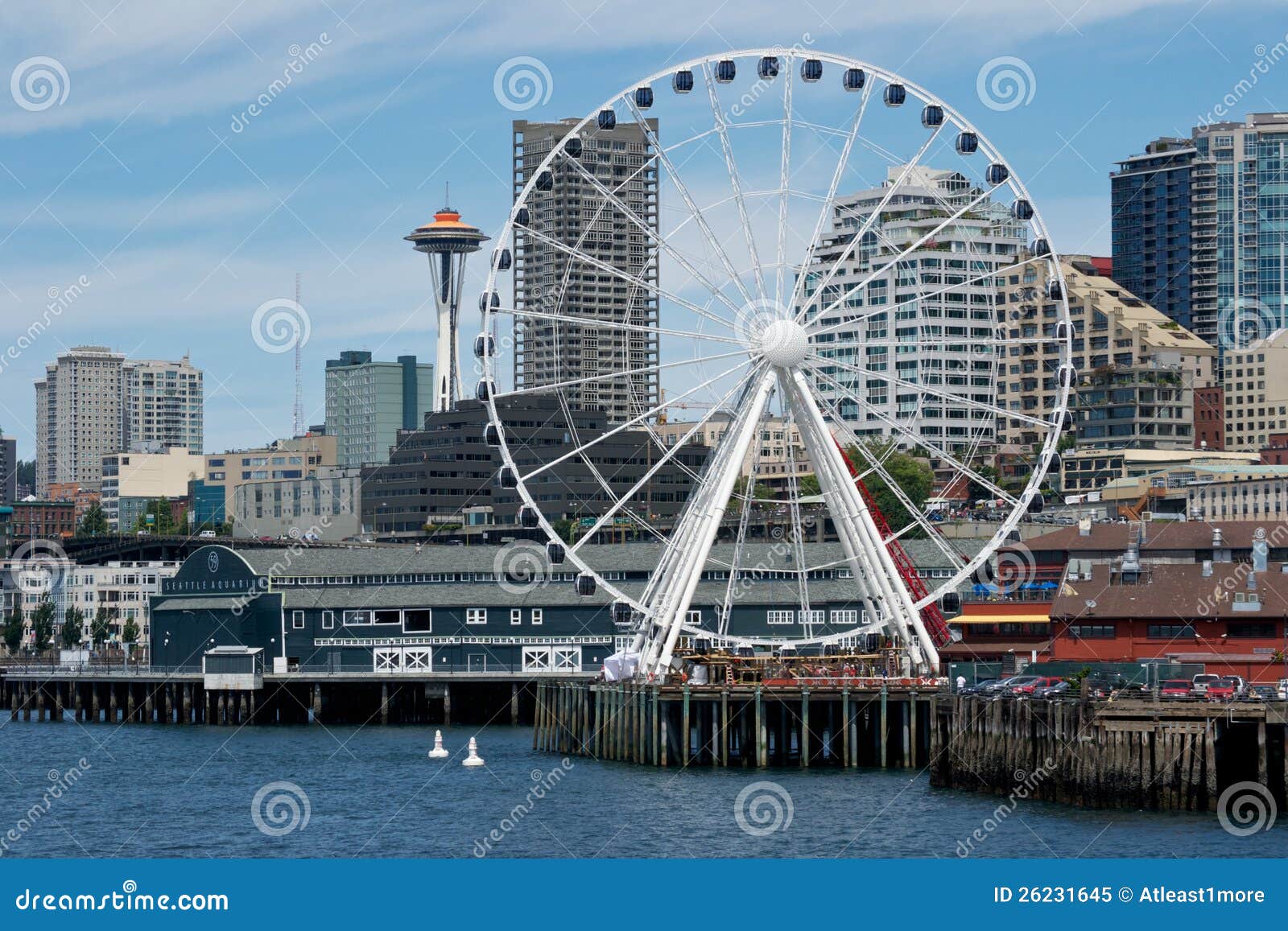 New Seattle Waterfront stock image. Image of needle, aquarium - 26231645