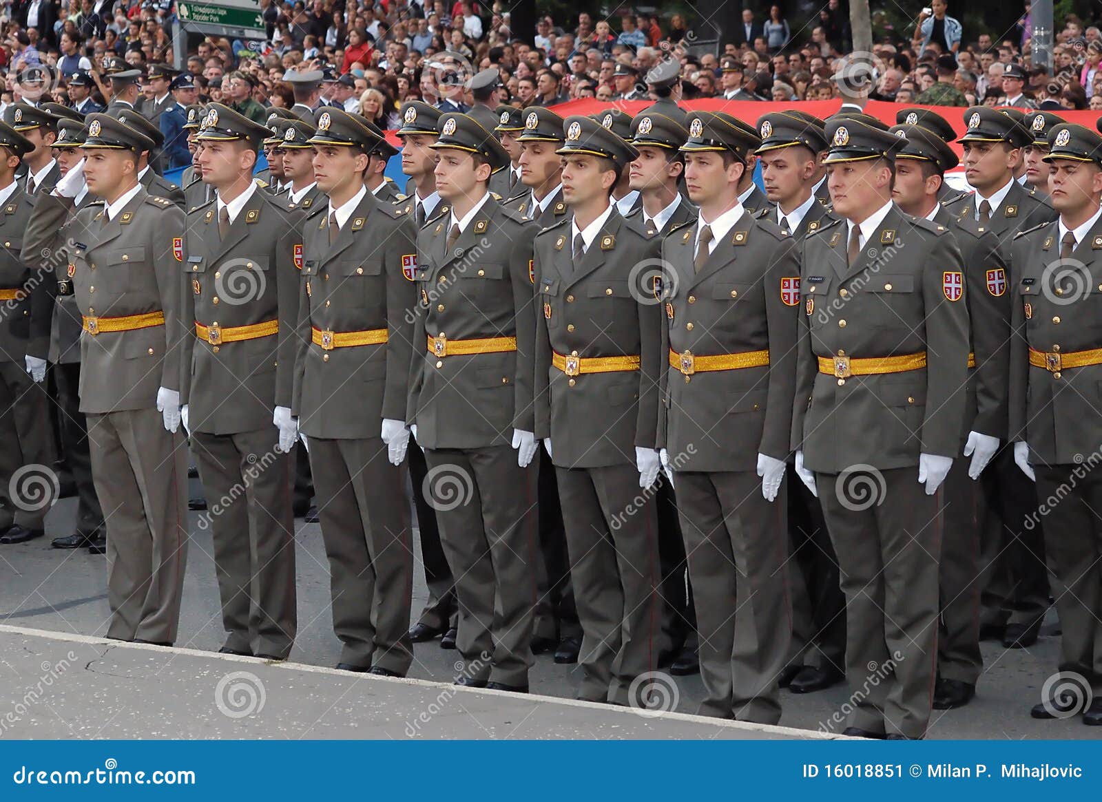 New Serbian officers editorial photo. Image of salute - 16018851
