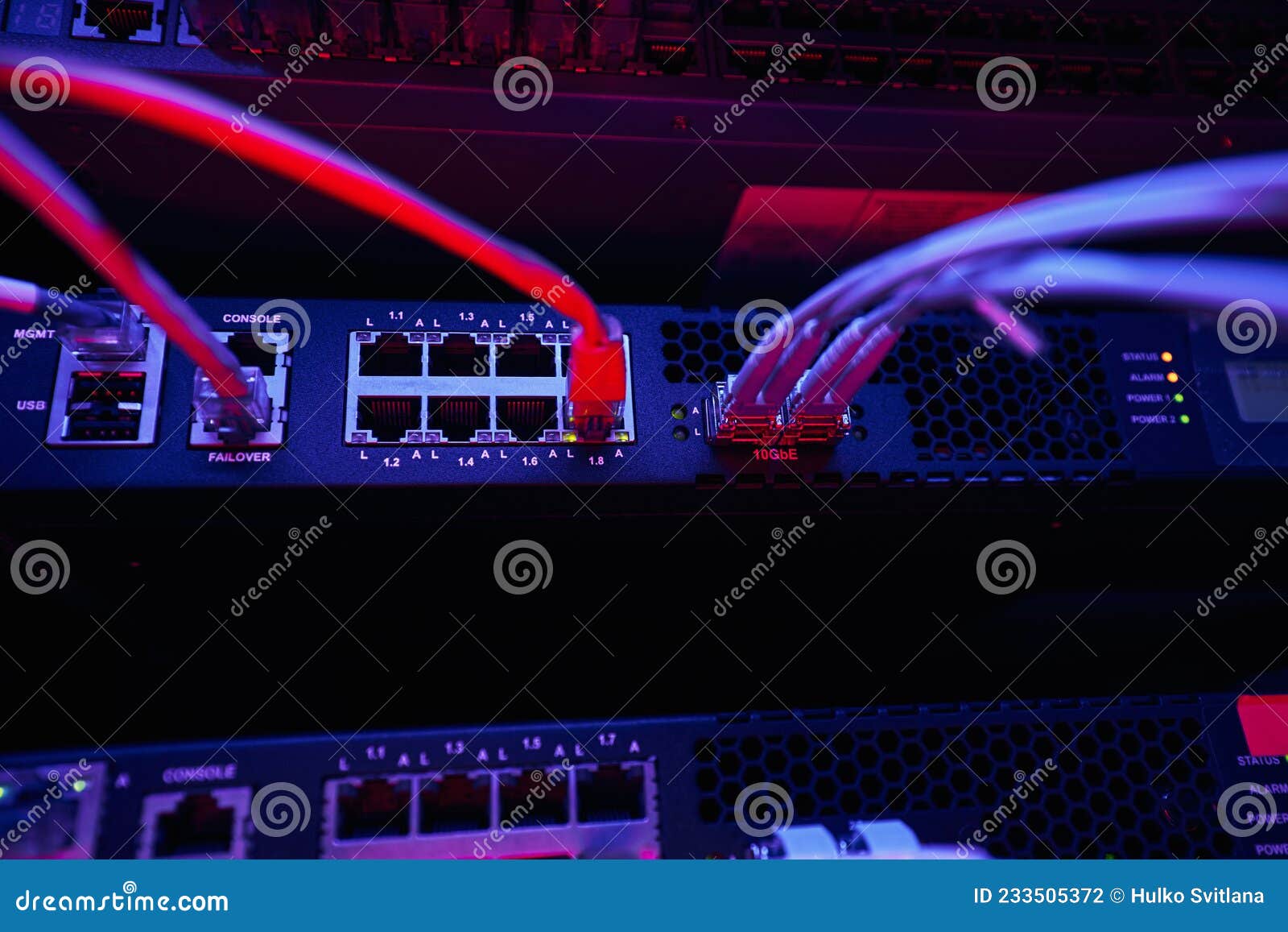 New Server Connected To Data Center Network Stock Photo - Image of ...