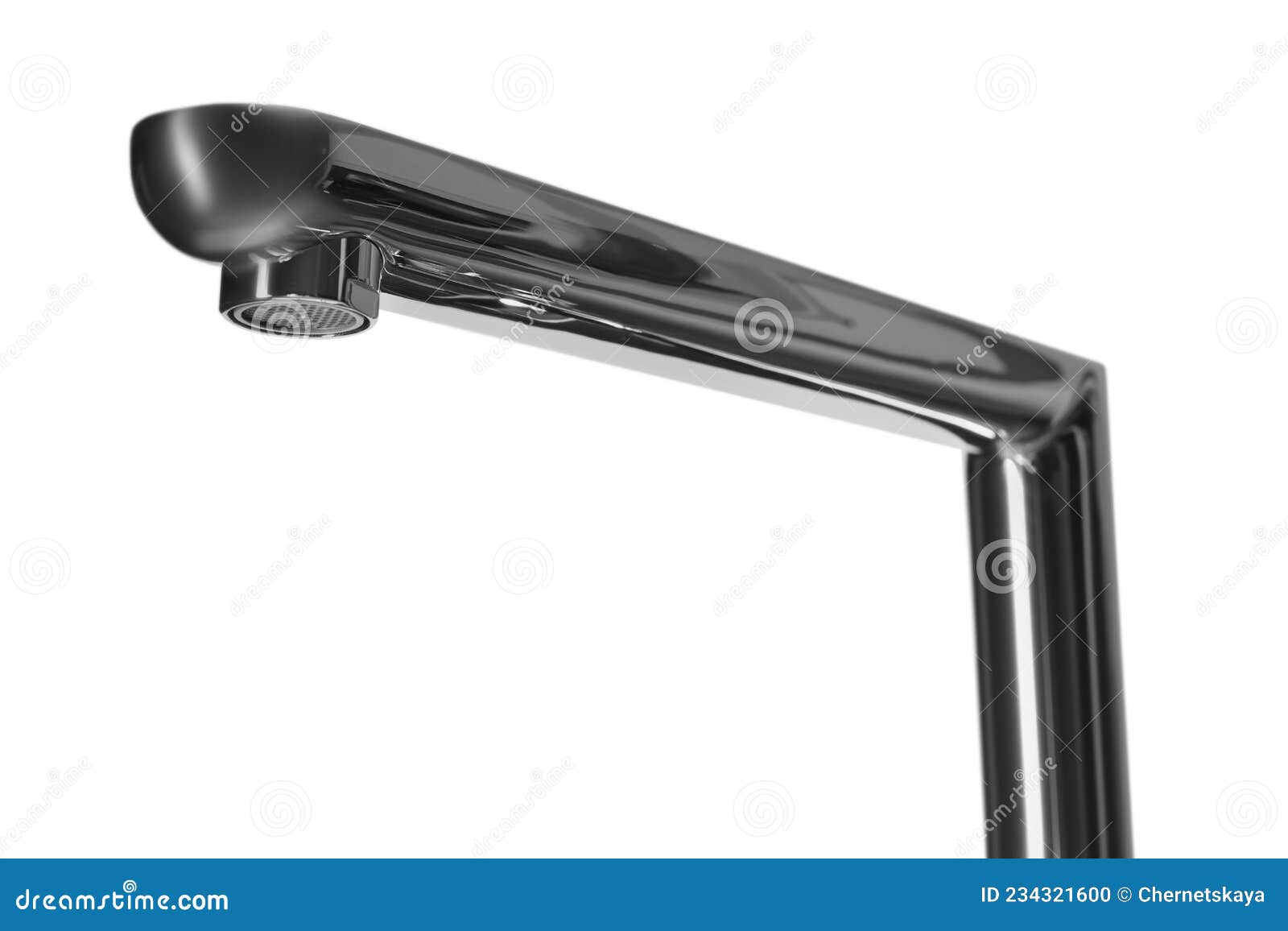 New Shiny Water Tap on White Background Stock Photo - Image of faucet ...