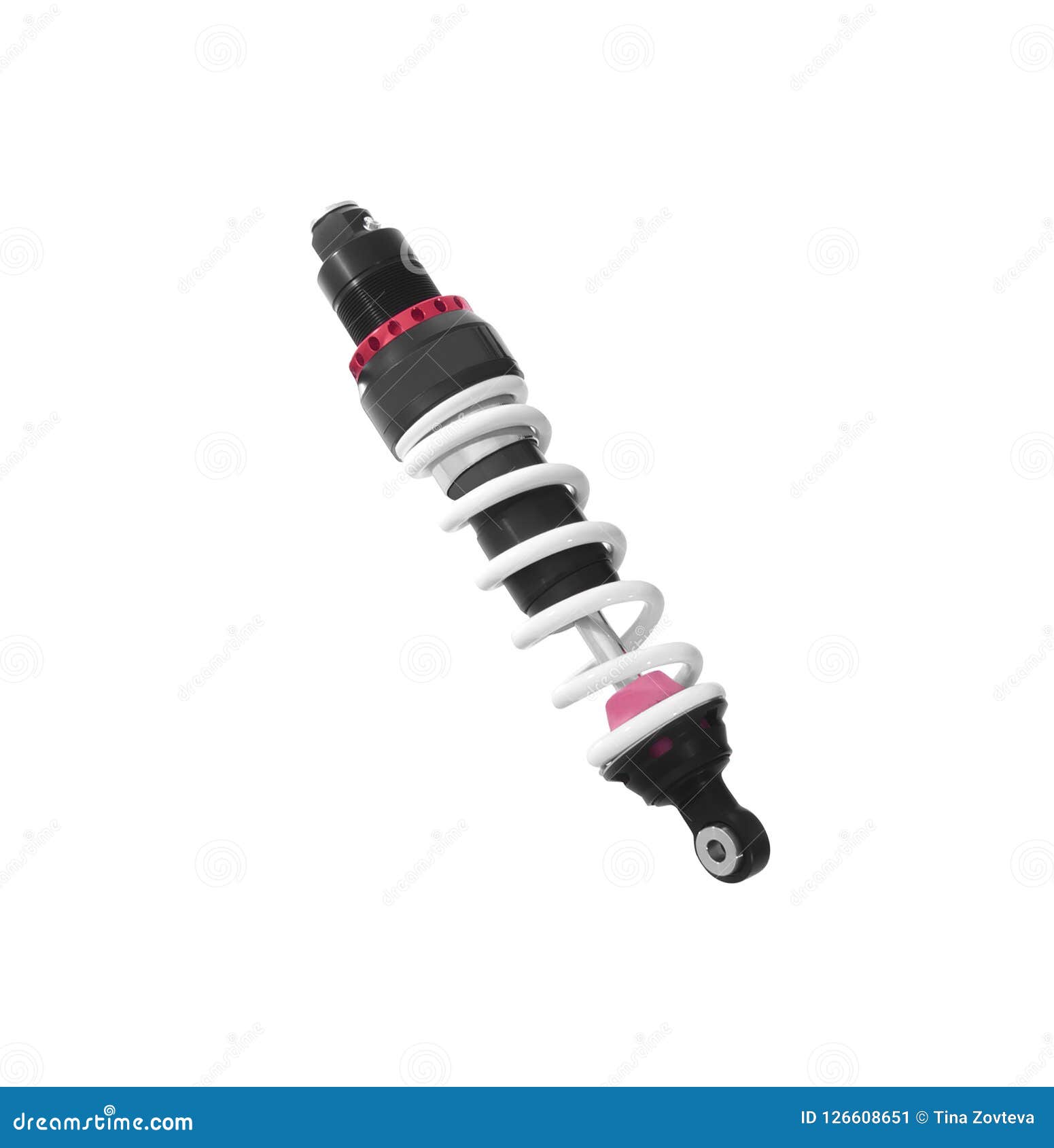 New Shock Absorber and Spring Stock Image - Image of flexible, modern ...