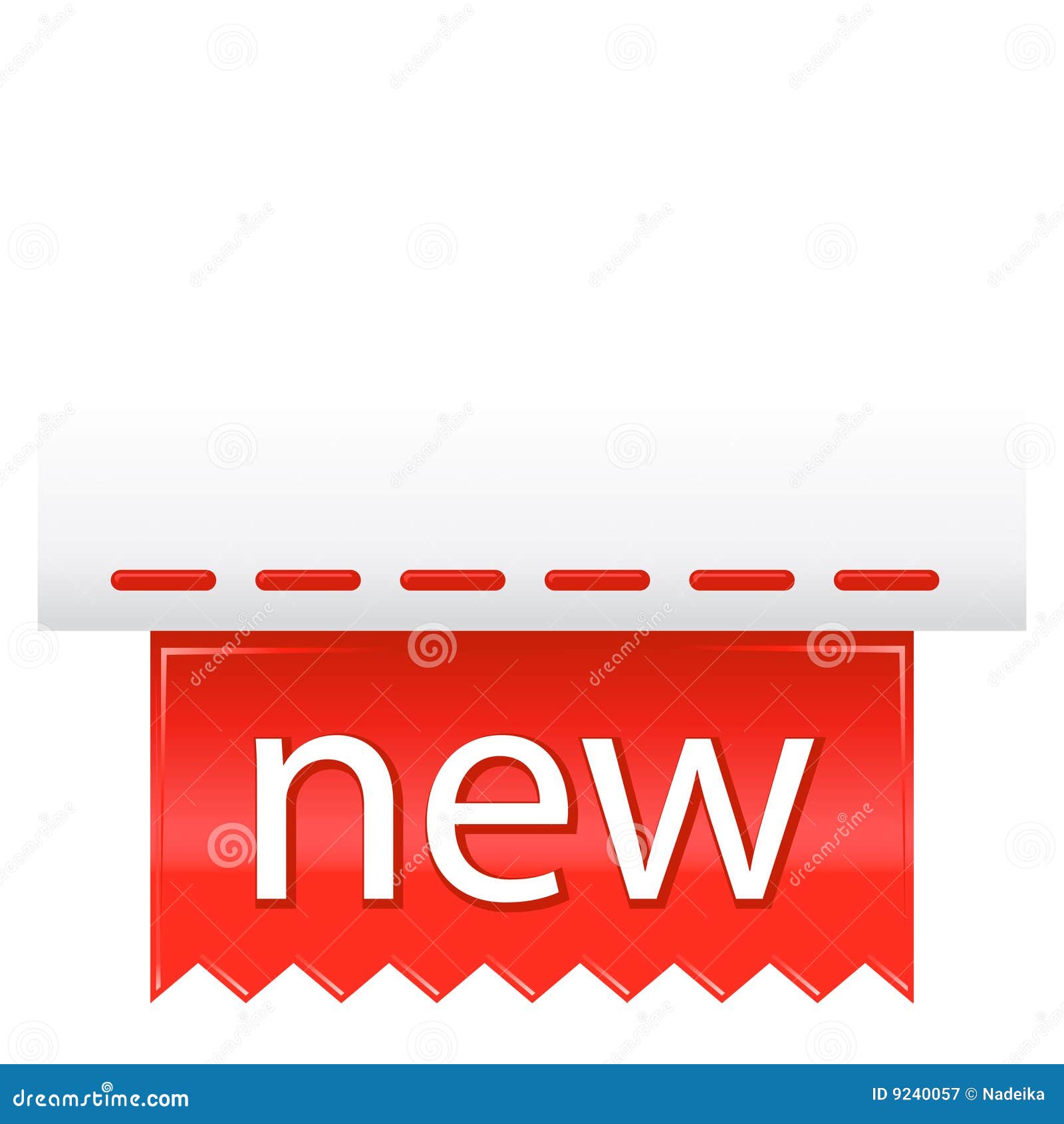 New sign stock vector. Illustration of label, dotted, mark - 9240057