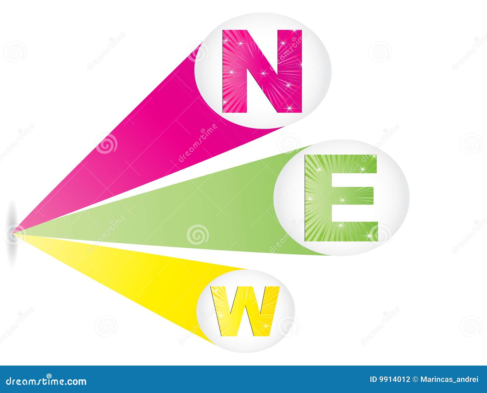 New sign stock vector. Illustration of vector, text, newness - 9914012