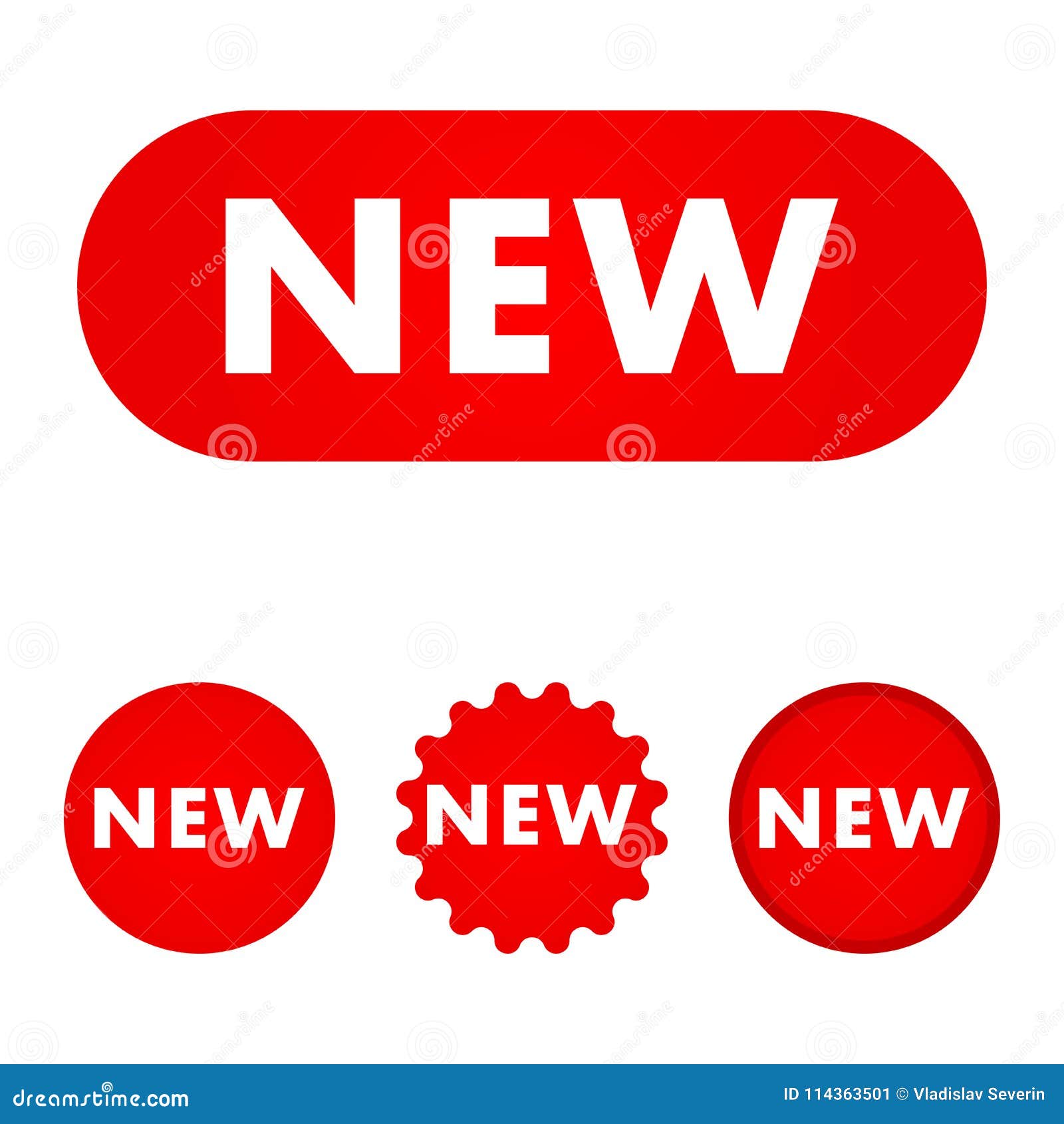 New sign flat icon stock illustration. Illustration of seal - 114363501