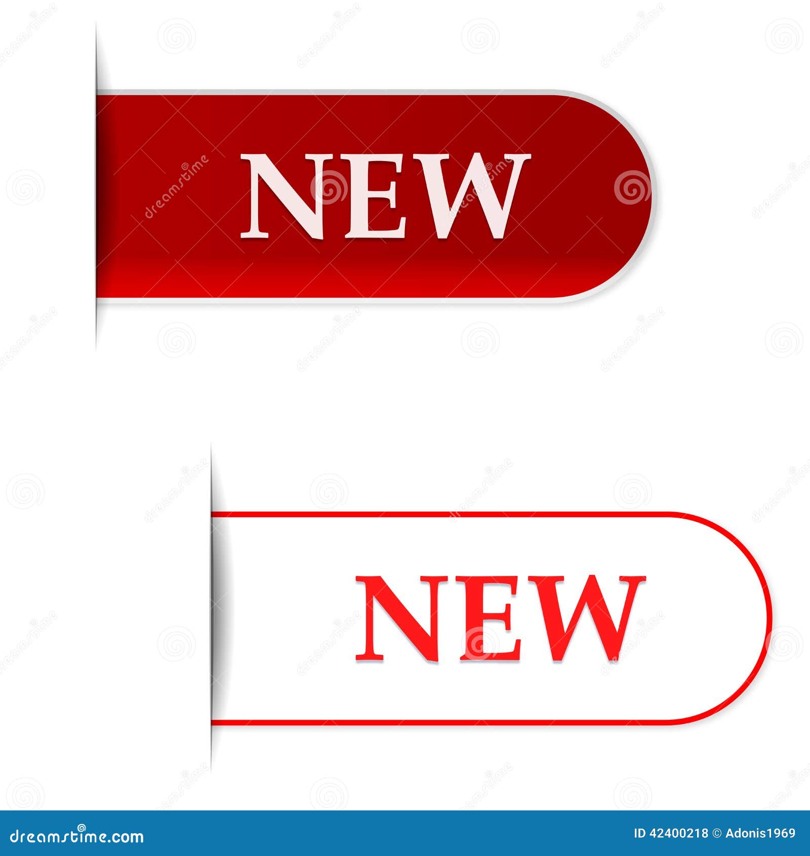 New signs stock illustration. Illustration of labels - 42400218