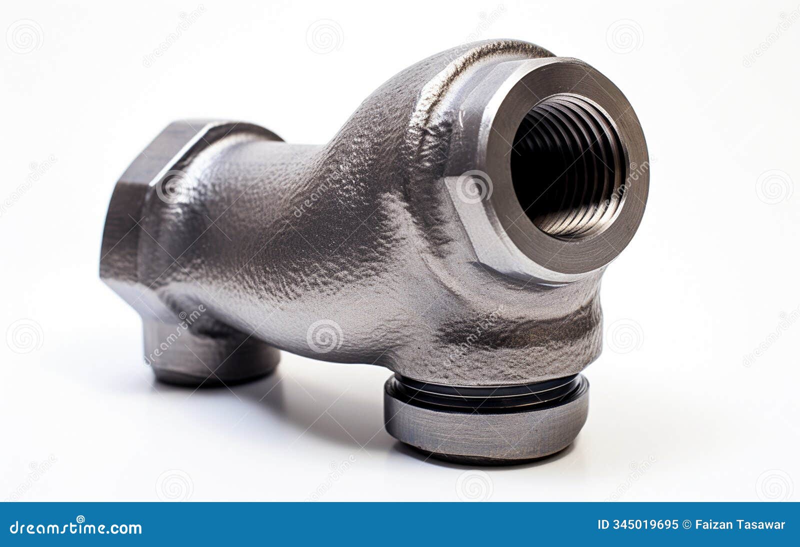 New Silver 90-Degree Socket Weld Iron Elbow On Transparent Background ...