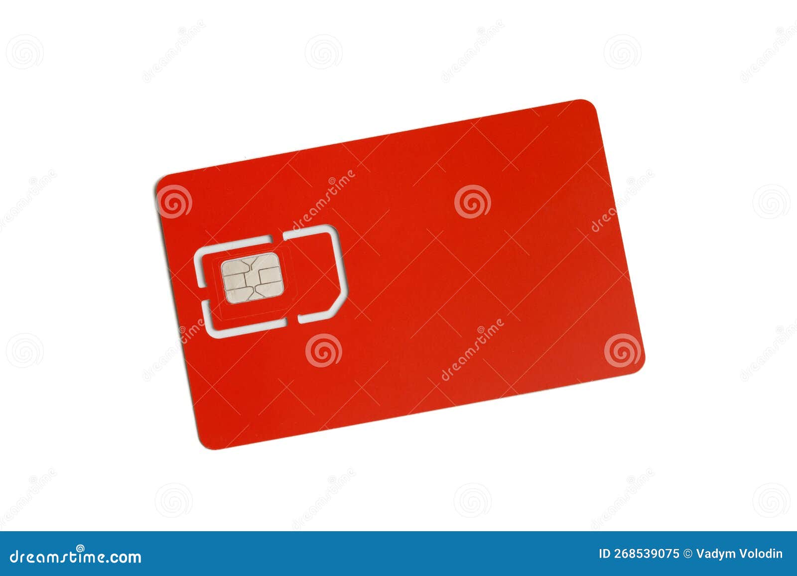 New Sim Card for the Phone on a White Background Stock Image - Image of ...