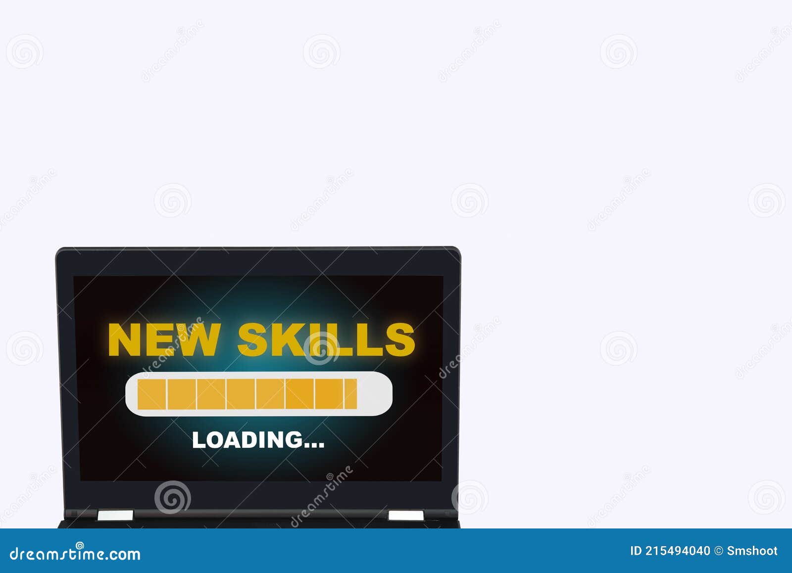 New Skills Loading On Digital Computer Tablet With Stack Of Textbook ...