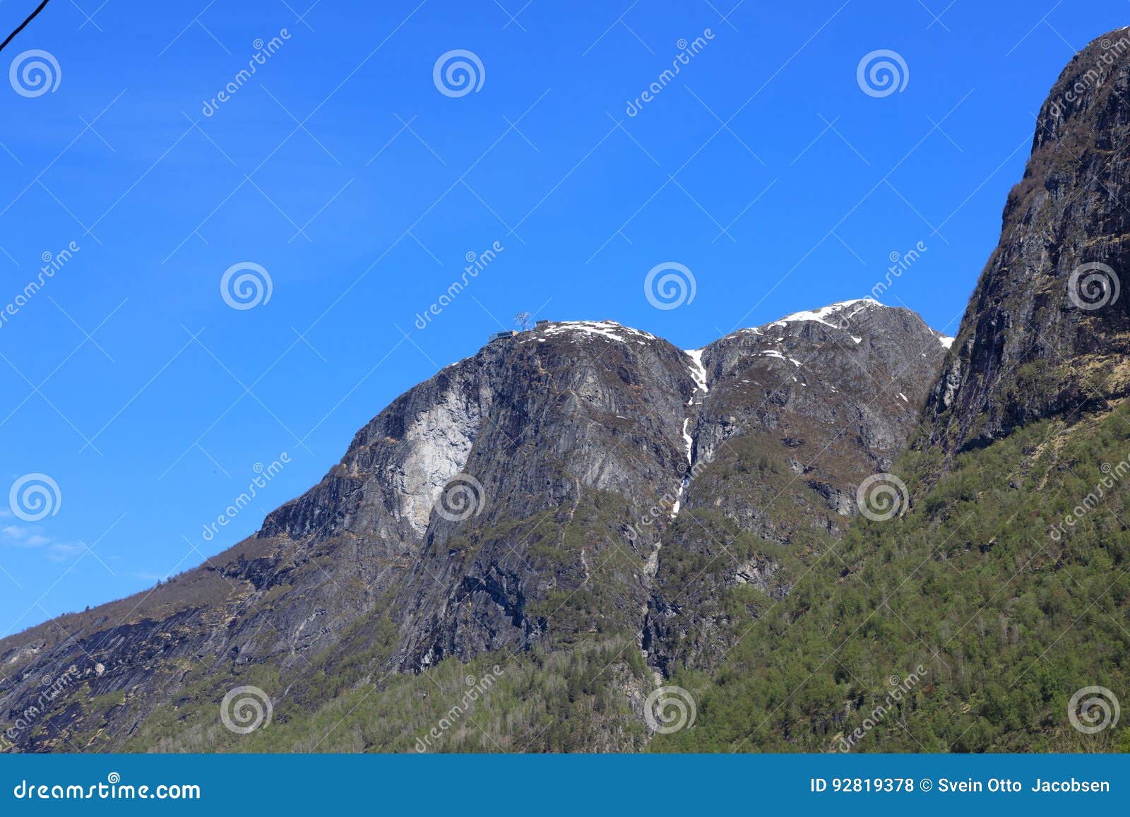 The New Skylift Cable Car in Loen. Stock Photo - Image of stryn, snow ...