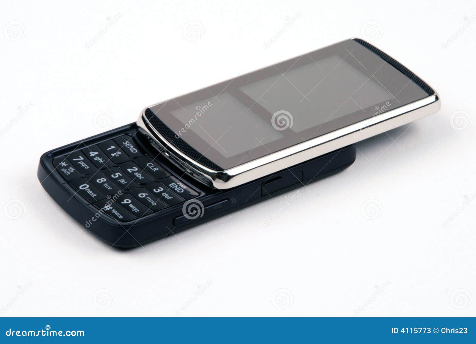 New Slider Cell Phone stock image. Image of diagonal, button - 4115773