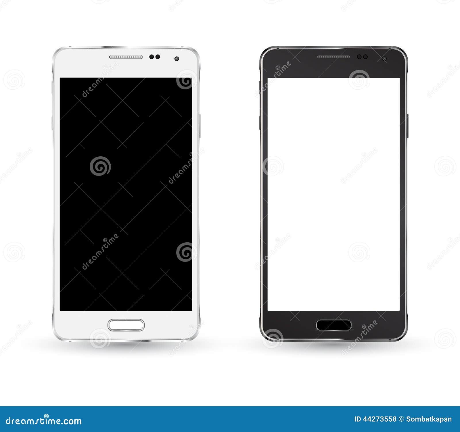 Smartphone Perspective View. Template For Infographics Or Presentation ...