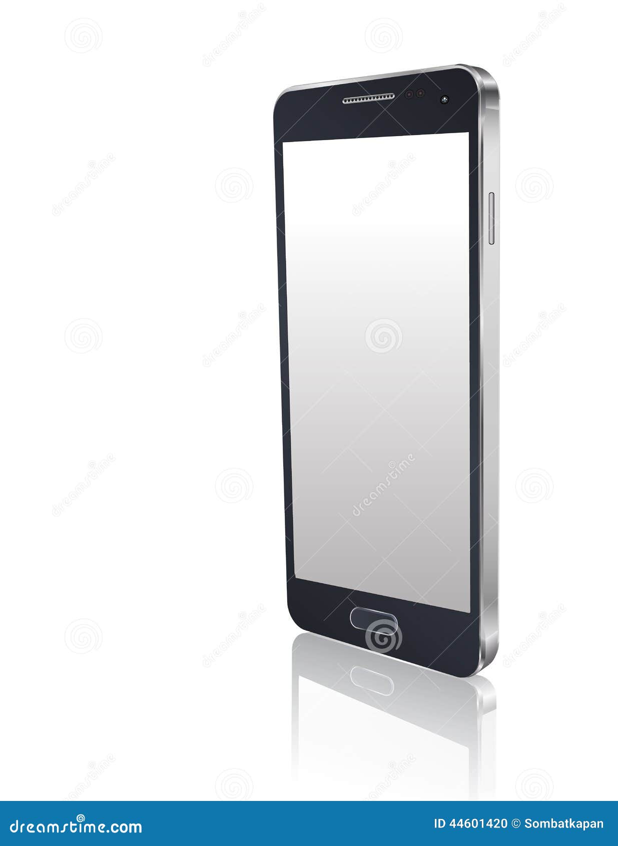 Smartphone Perspective View. Template For Infographics Or Presentation ...