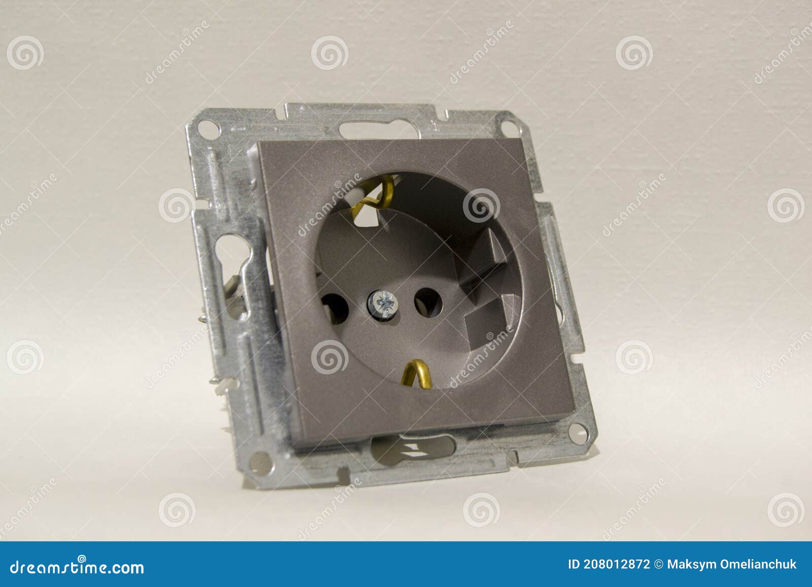New Socket on White Background Stock Photo - Image of construction ...